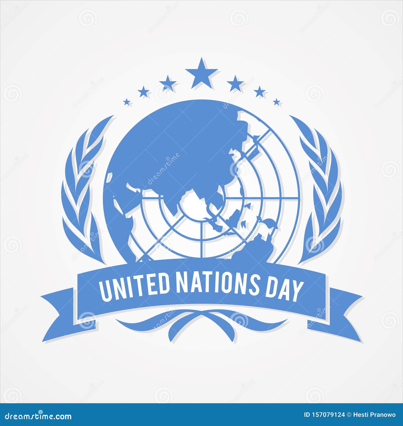 United Nation Day Banner Vector in Flat Style Stock Vector ...