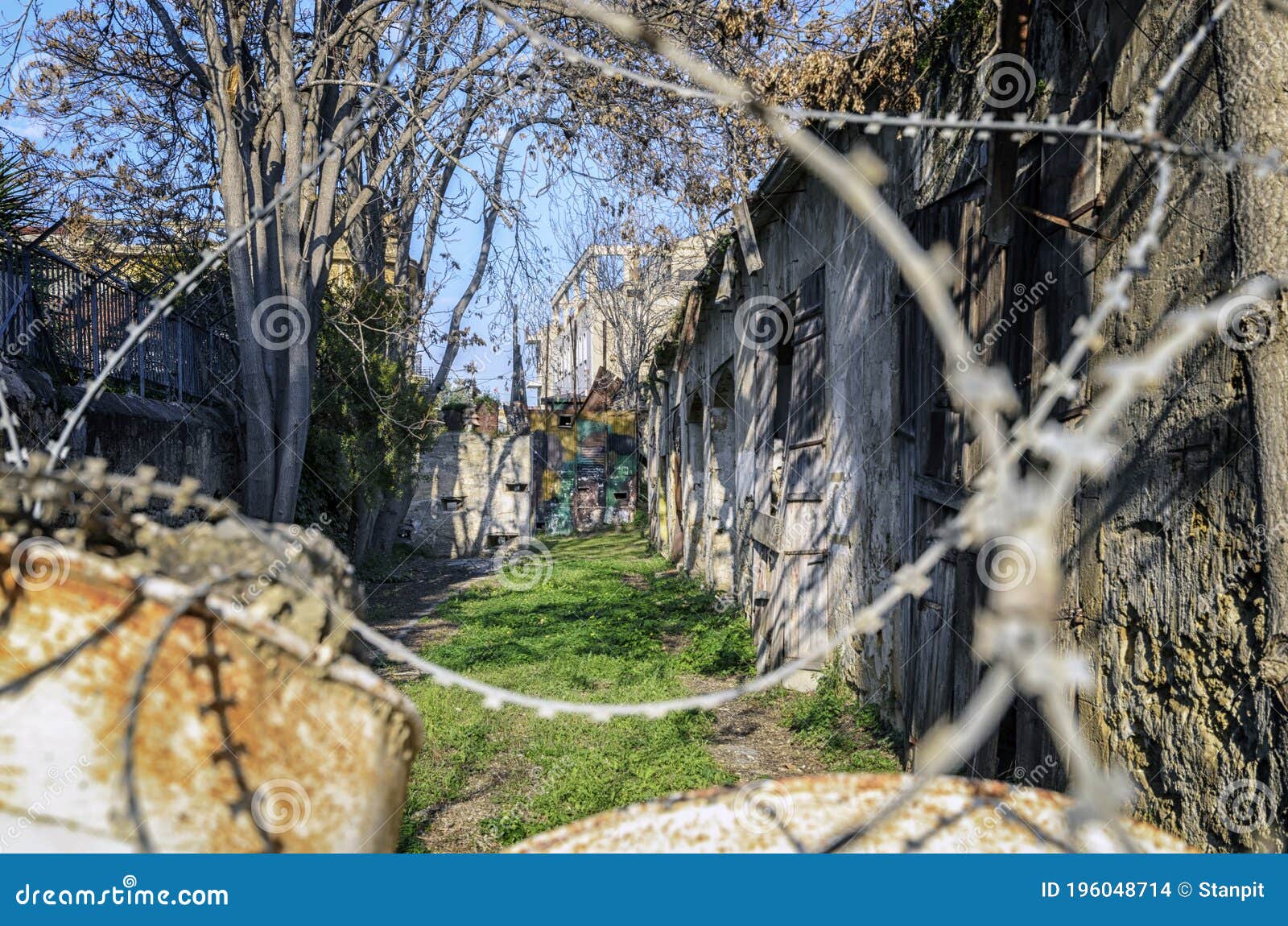 United Nations Buffer Zone Green Line in Cyprus in Nicosia Editorial ...