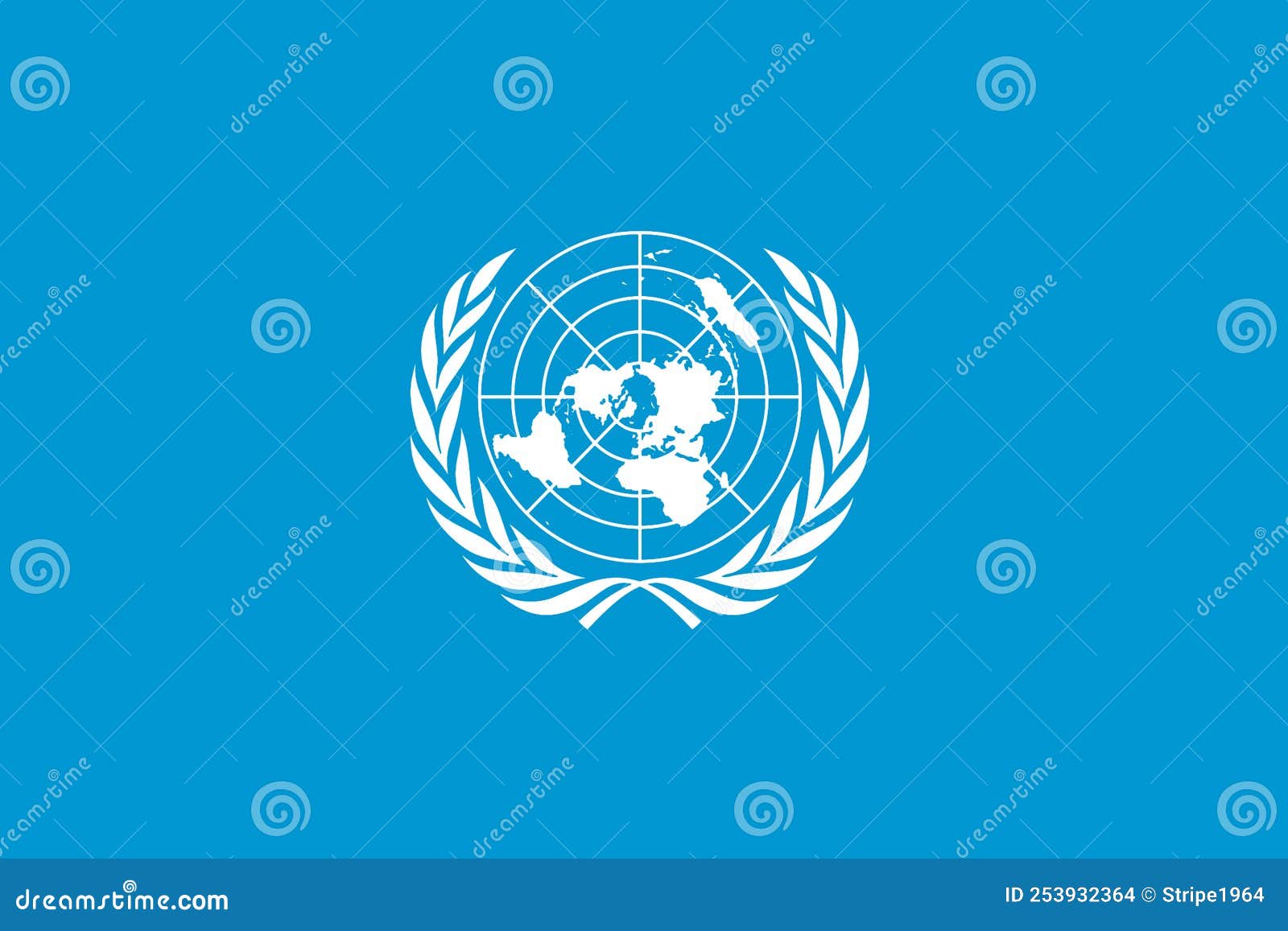 United Nations Flag Background Illustration Large File Editorial Stock ...
