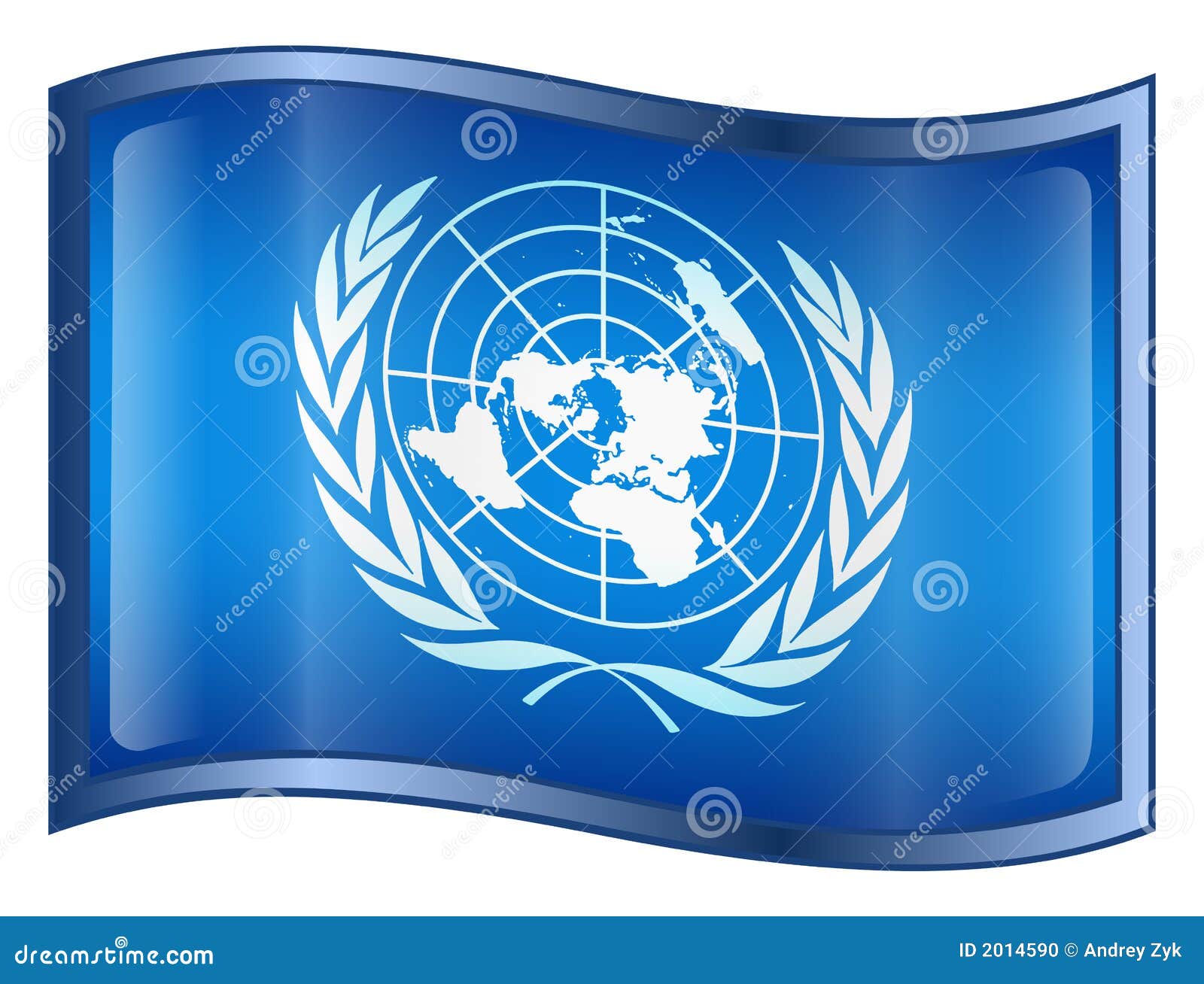 United Nations Flag Icon editorial image. Illustration of patriotism ...
