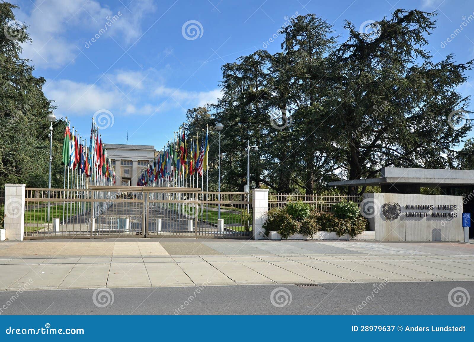 United Nations in Geneva. editorial photography. Image of switzerland ...
