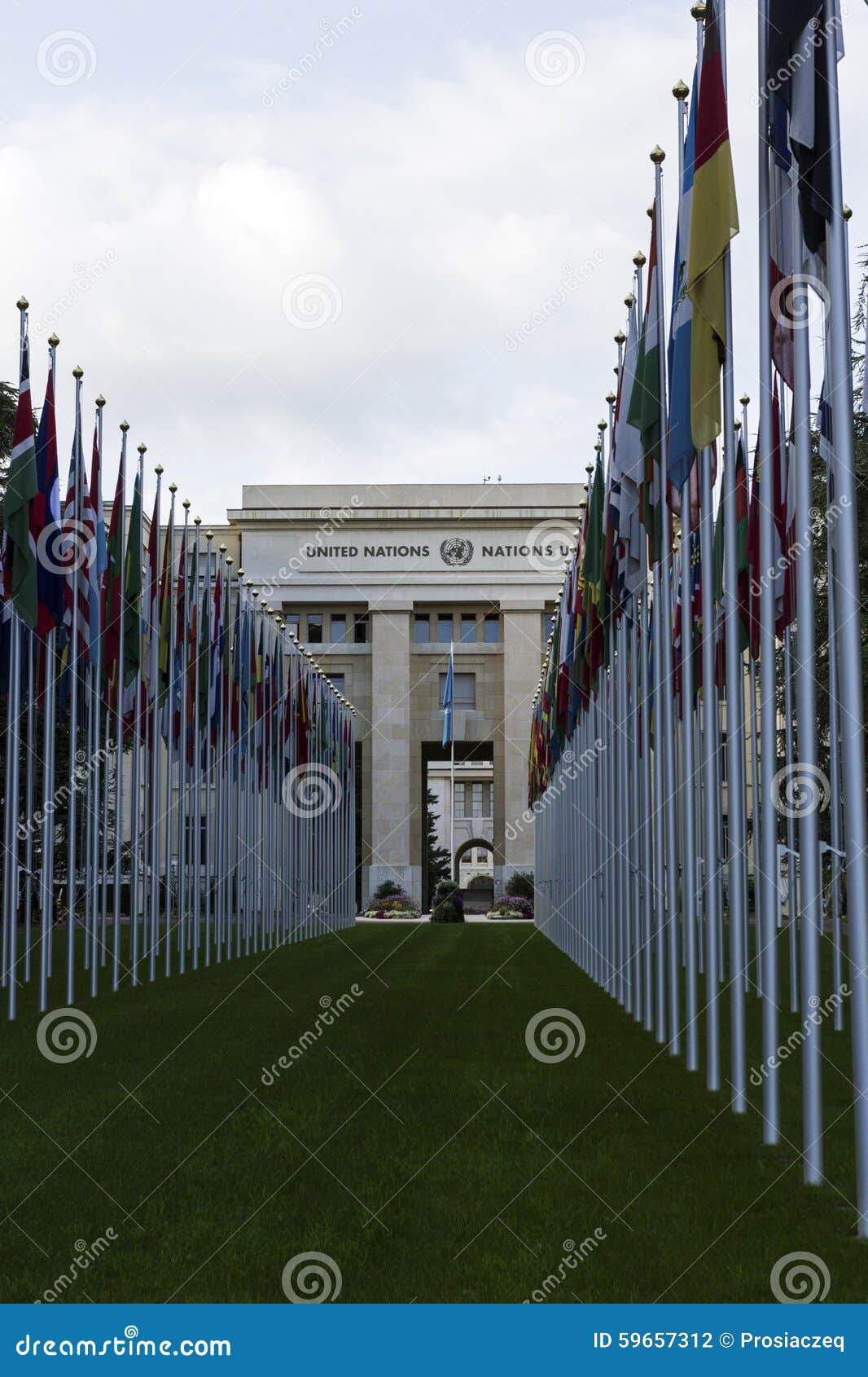 United Nations Office at Geneva in Switzerland Stock Photo - Image of ...