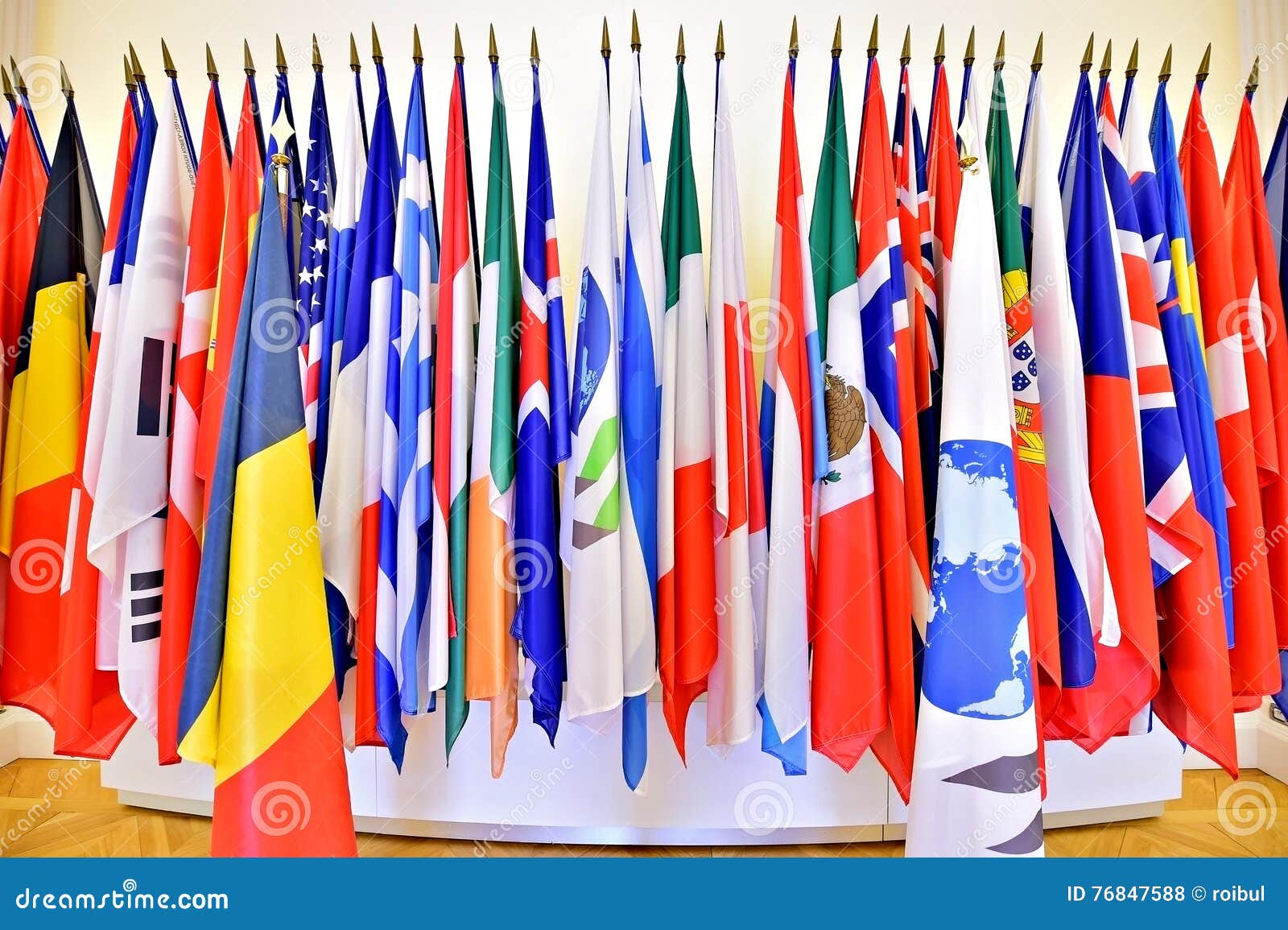United Nations Organization Members Flags Editorial Stock Photo - Image ...