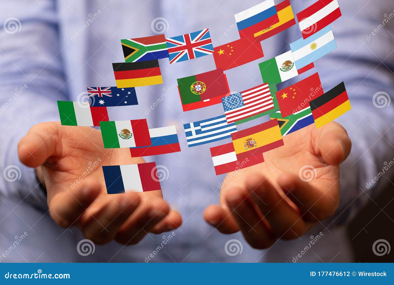 A United Nations World Flags, Illustration Stock Photo - Image of globe ...