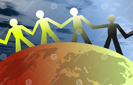United People stock illustration. Illustration of hands - 48291