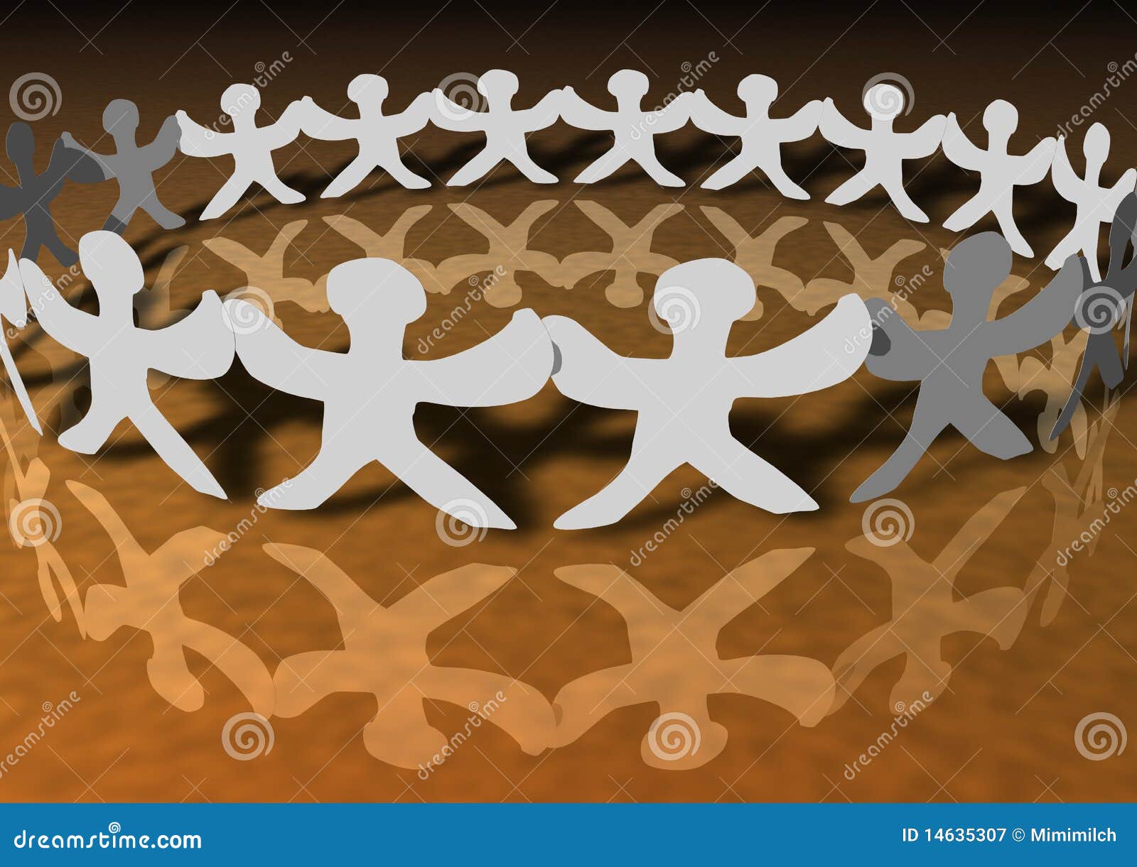 United People Chain stock illustration. Illustration of mankind - 14635307