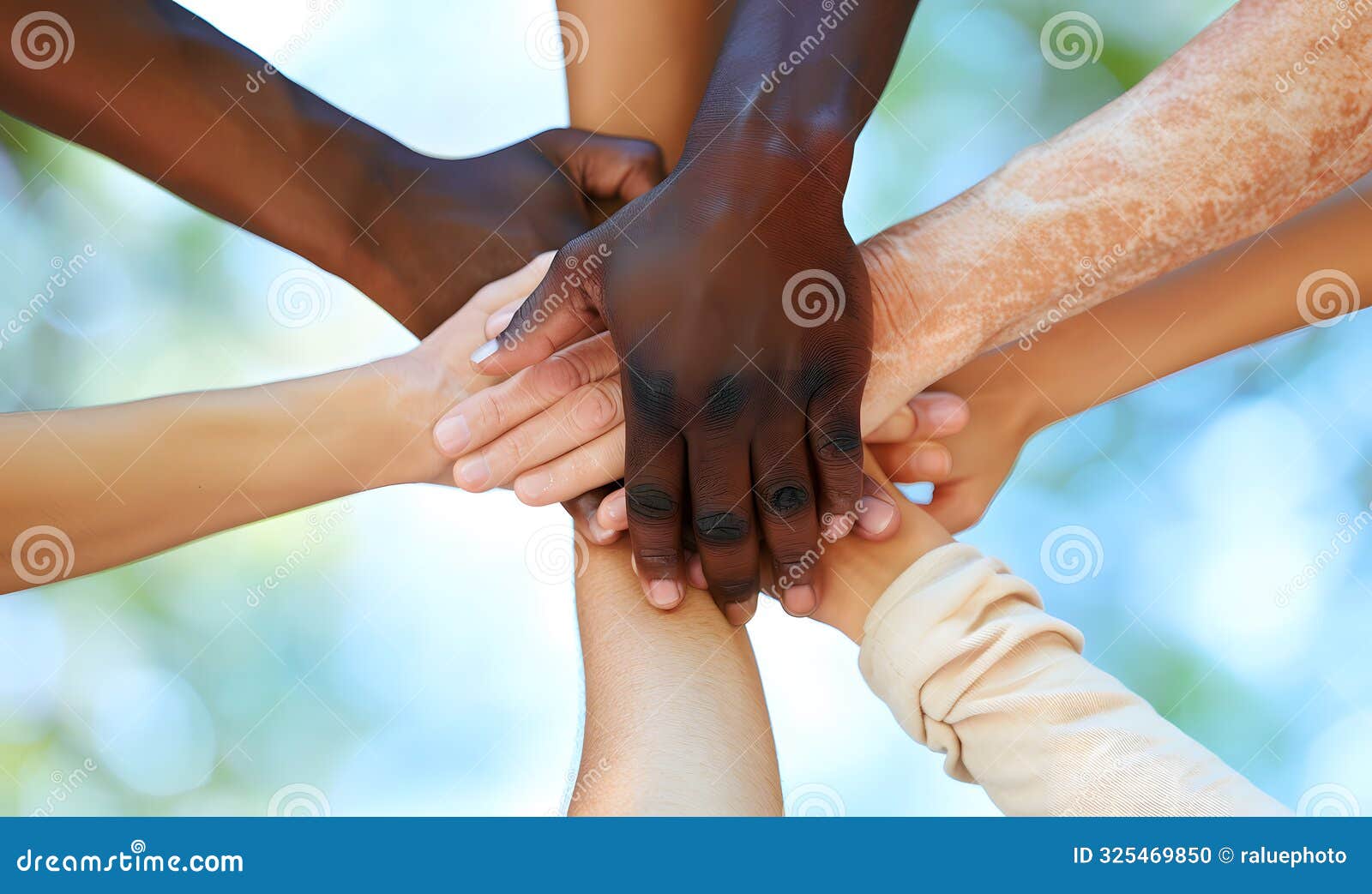 United we Stand the Power of Teamwork Stock Illustration - Illustration ...
