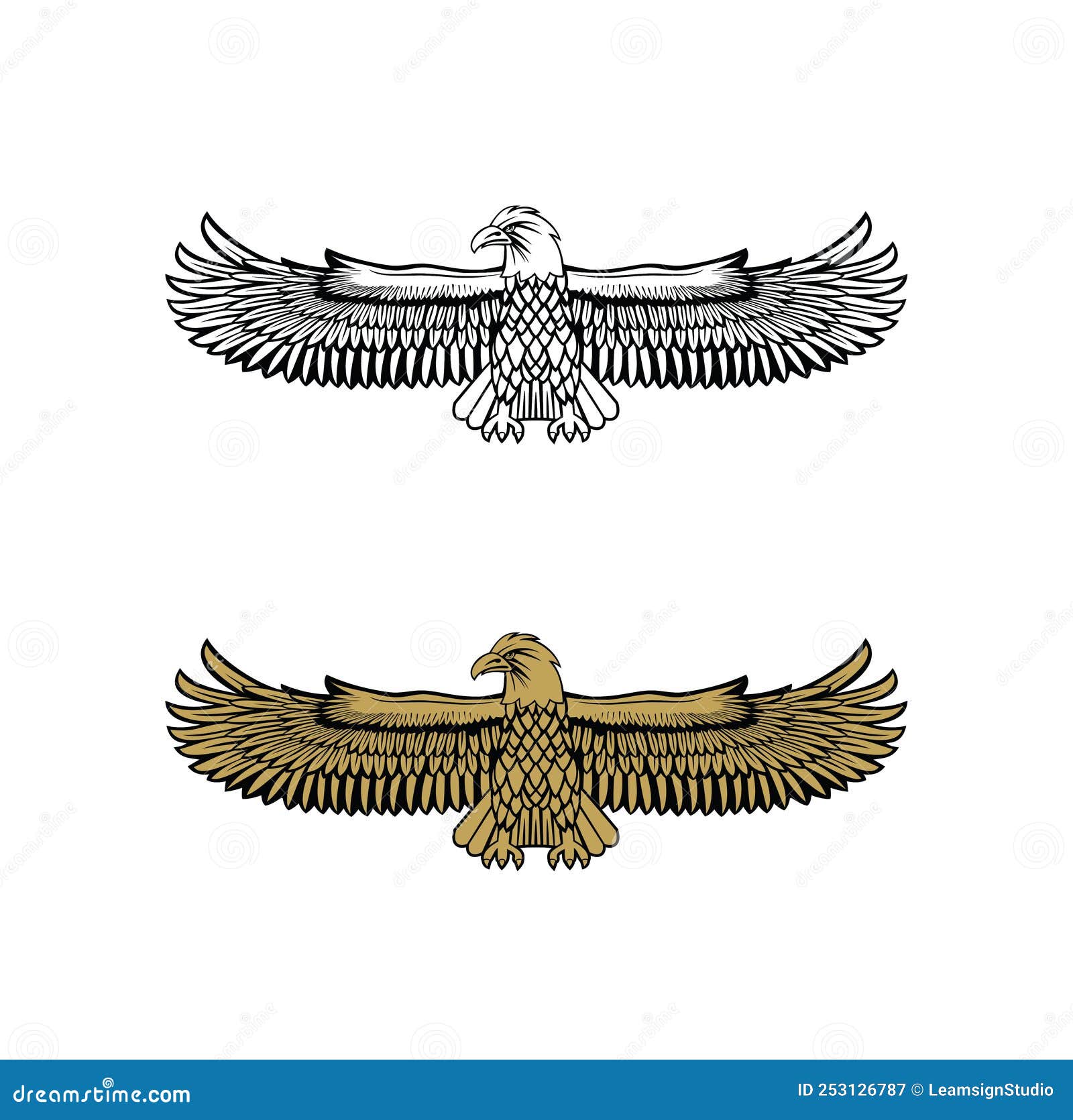 United State Marine Corps Eagle Ega Design Illustration Stock Vector ...