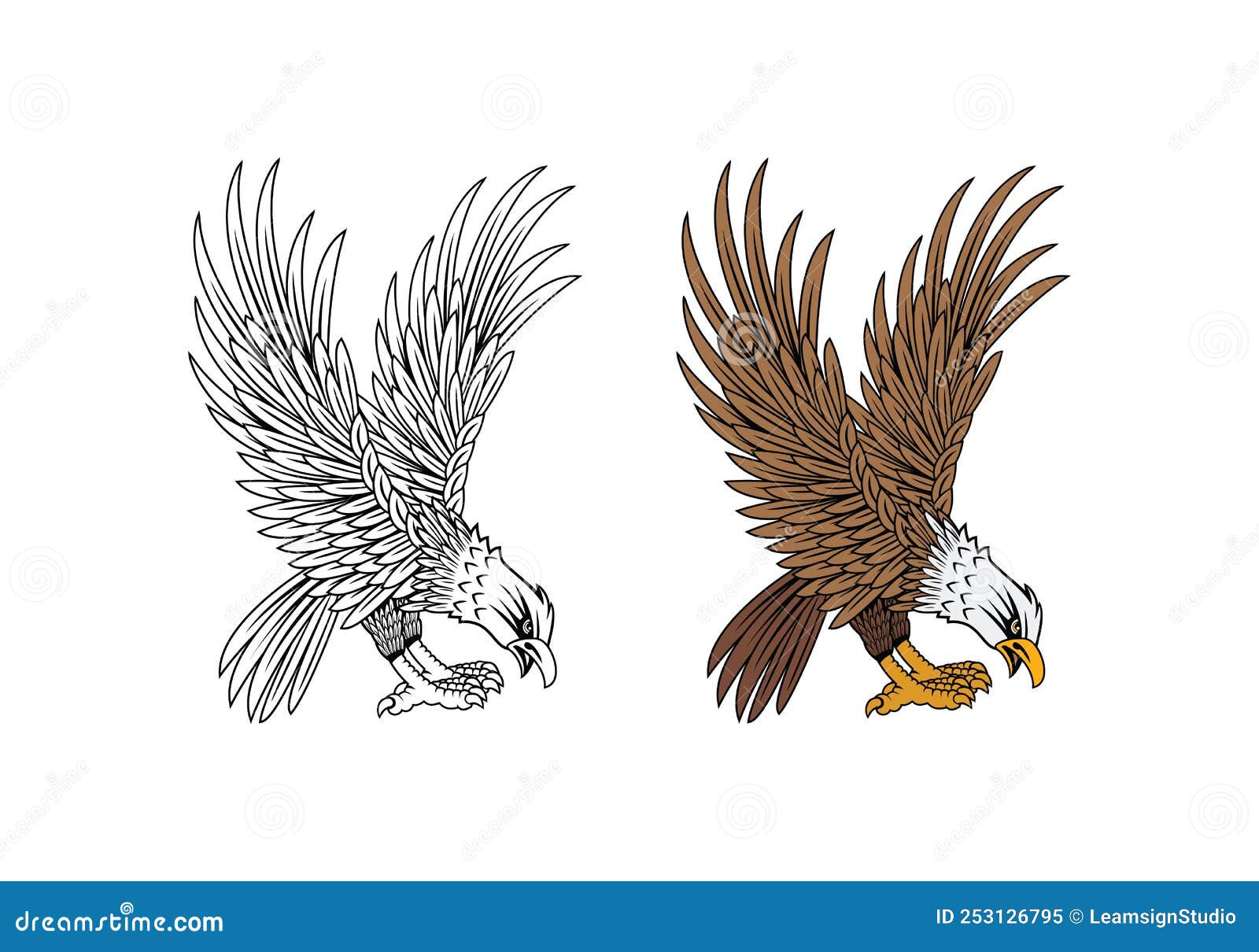 United State Marine Corps Eagle Ega Design Illustration Stock Vector ...