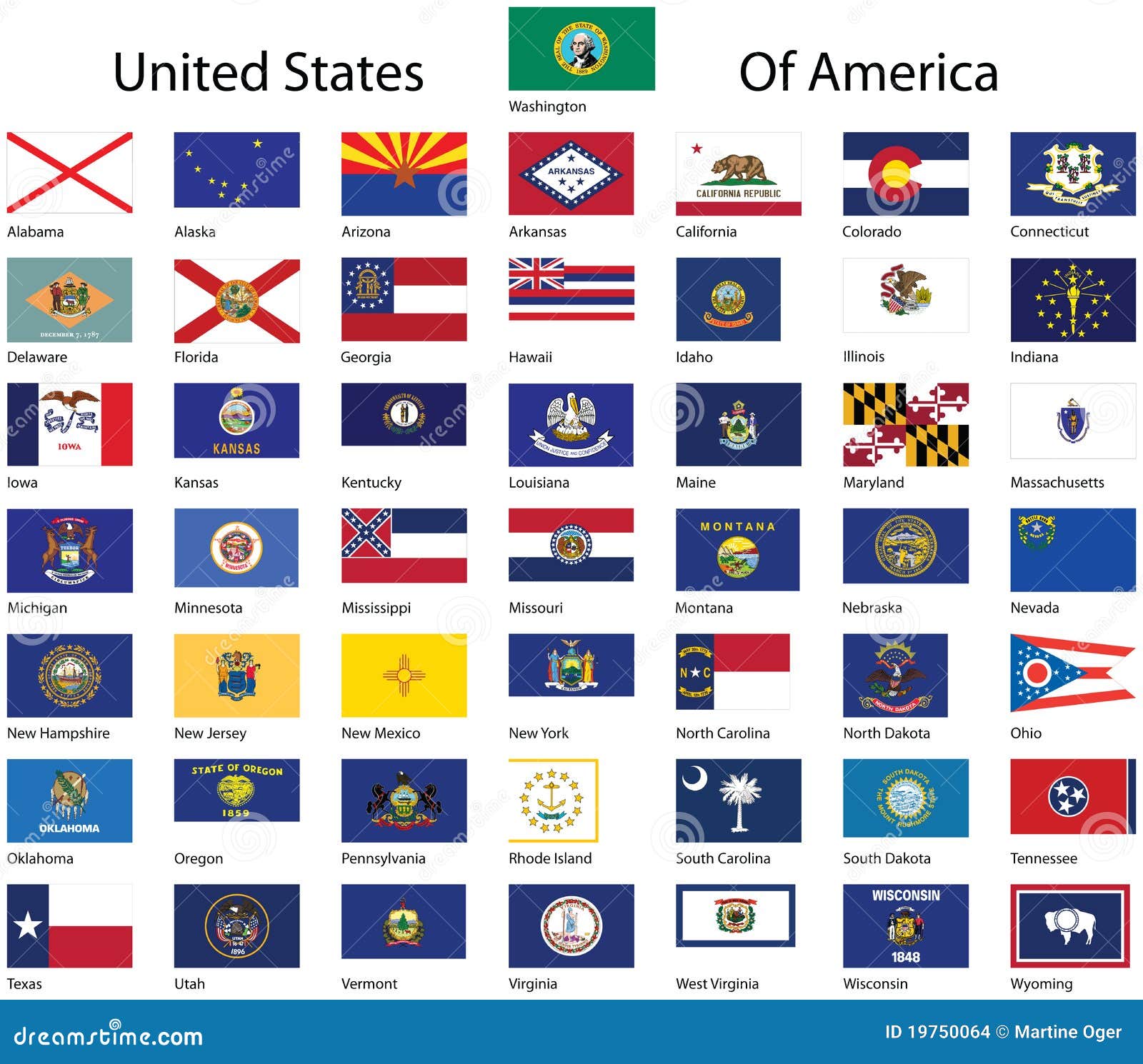 State Flags With Names