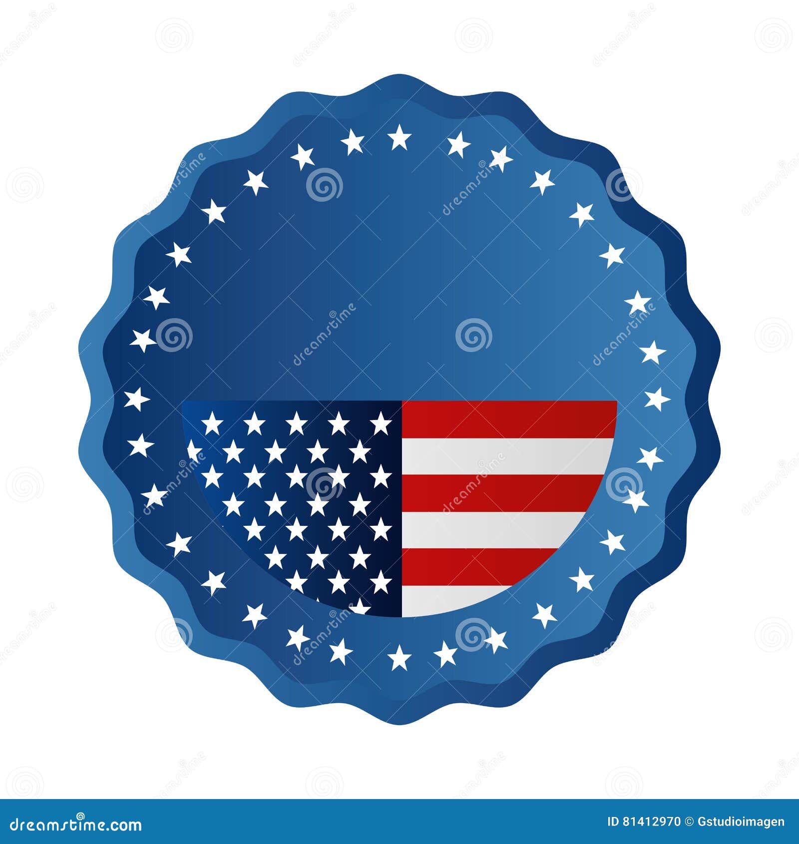 United States of America Emblem Stock Vector - Illustration of vector ...