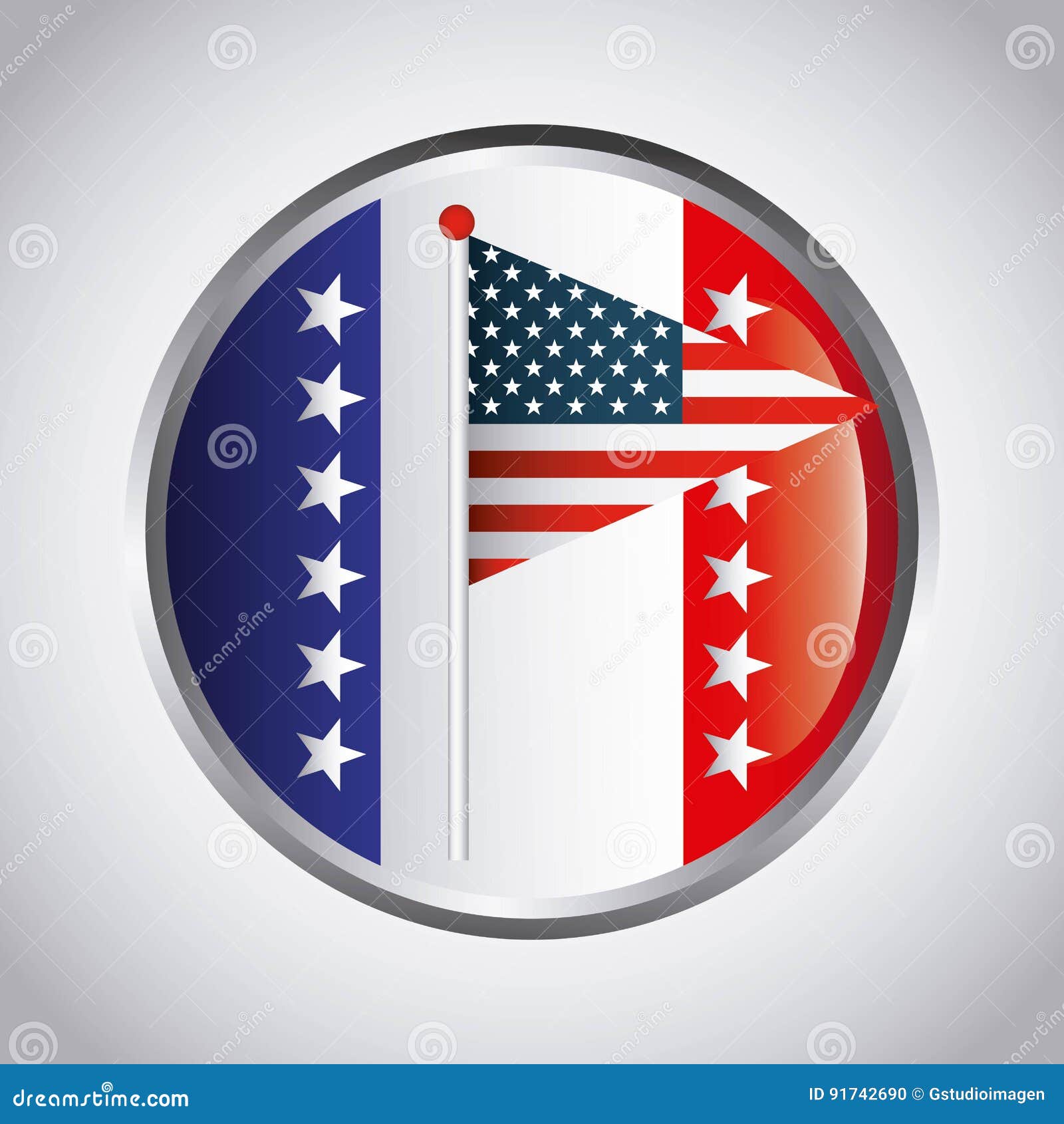 United States of America Emblem Stock Vector - Illustration of ...