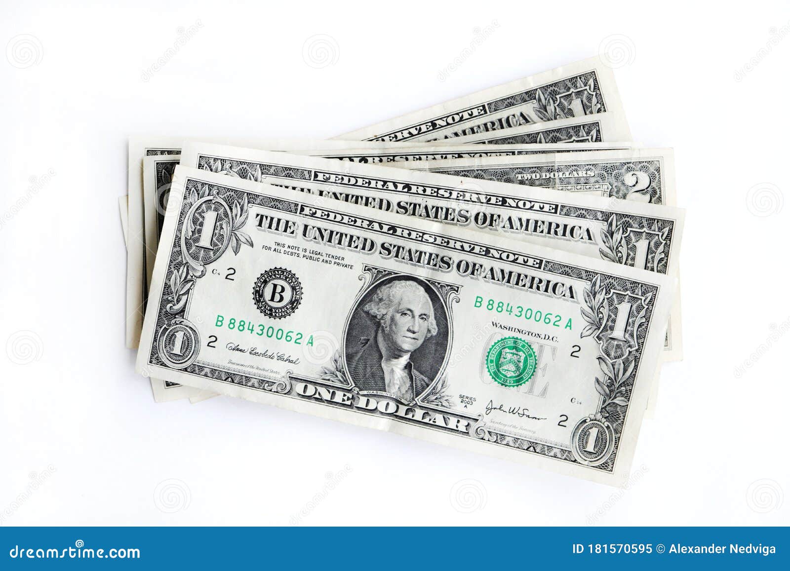 United States of America Money Stack. Stock Image - Image of rich ...