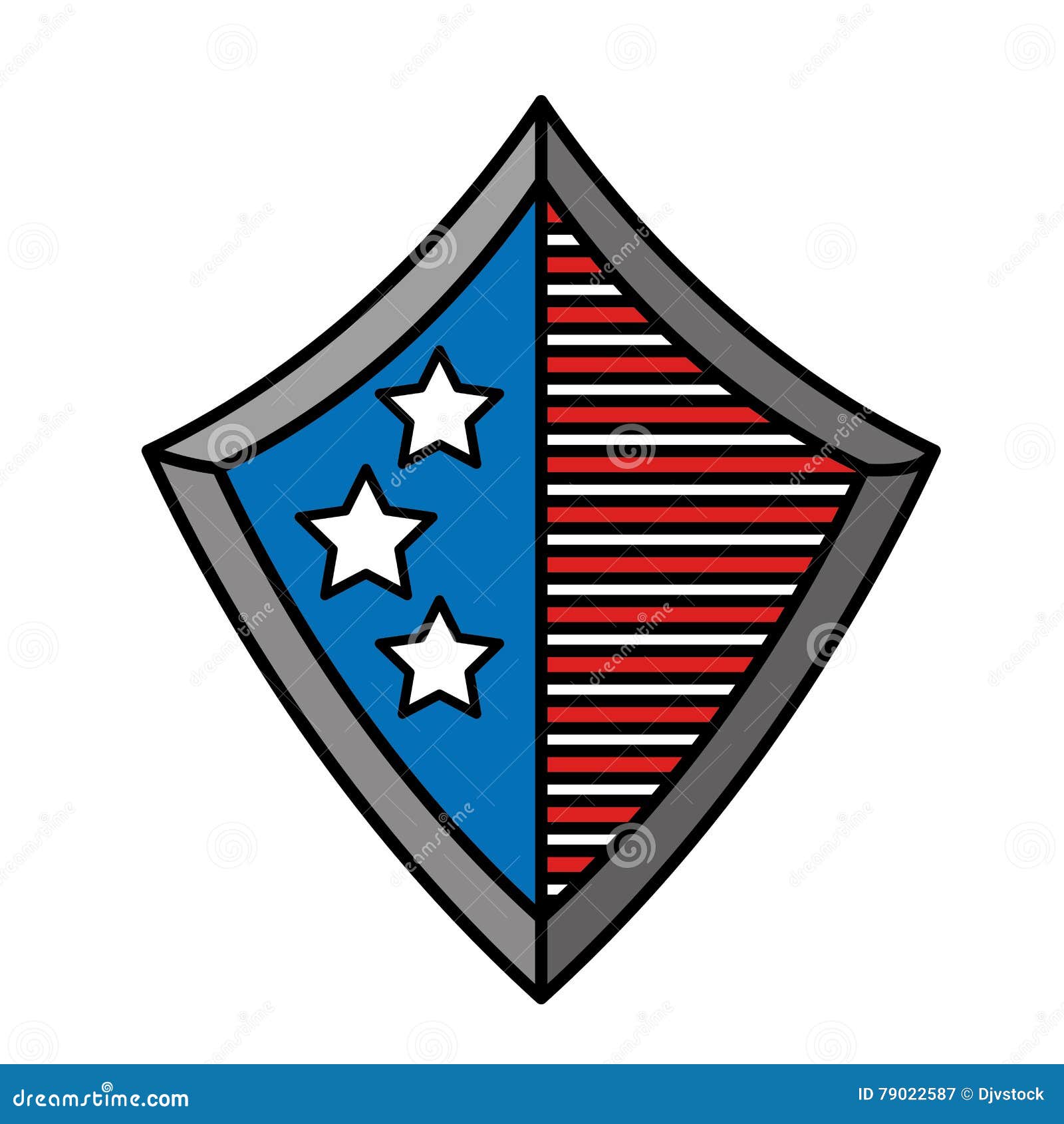United States of America Shield Stock Vector - Illustration of national ...