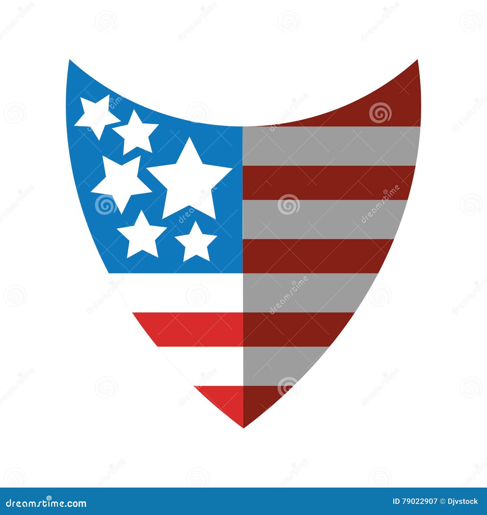 United States of America Shield Stock Vector - Illustration of states ...