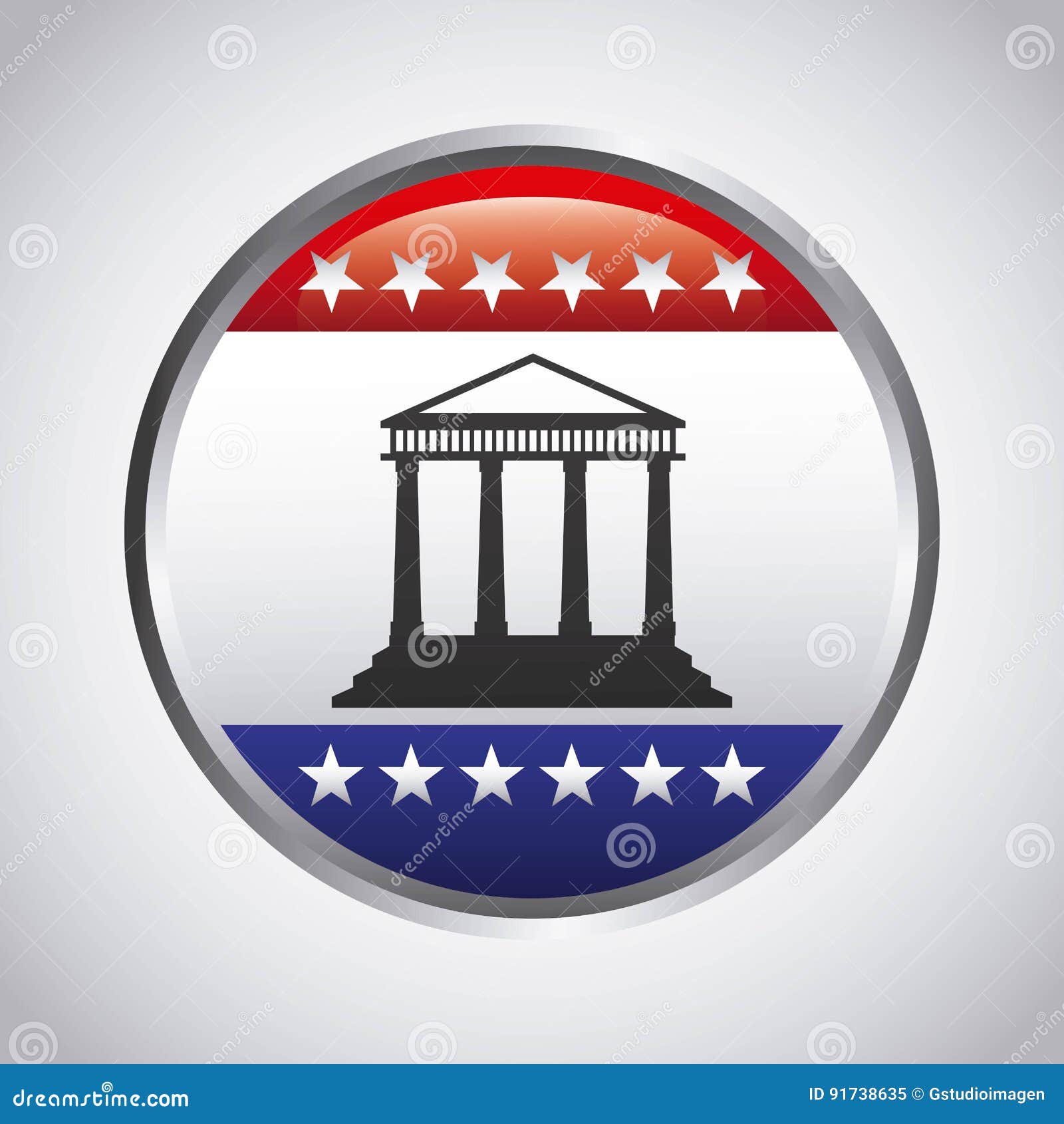 United States of American Emblem Stock Vector - Illustration of country ...