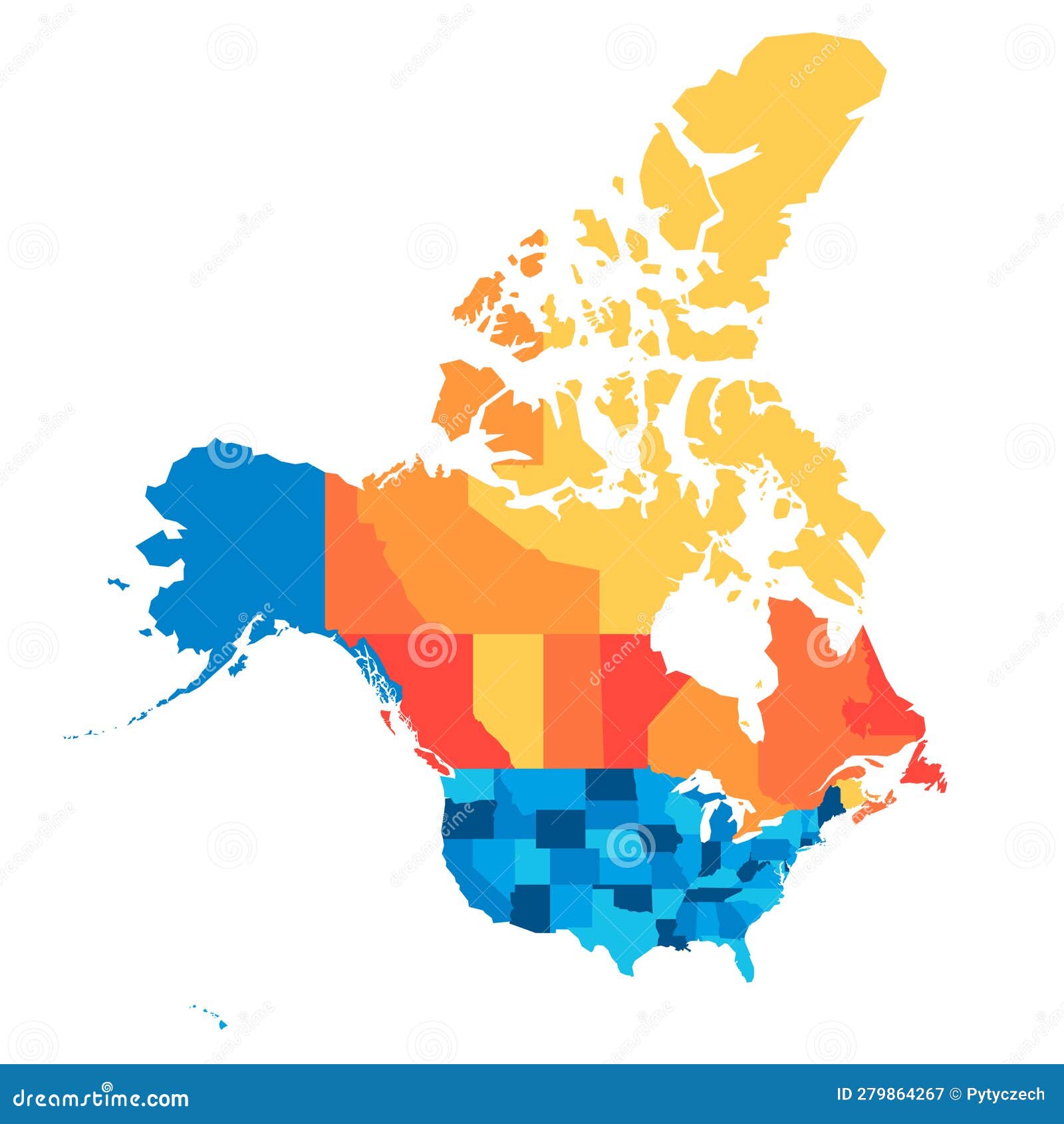Canada Political Map Of Administrative Divisions Cartoon Vector ... Canada Political Map Of Administrative Divisions Cartoon Vector ...