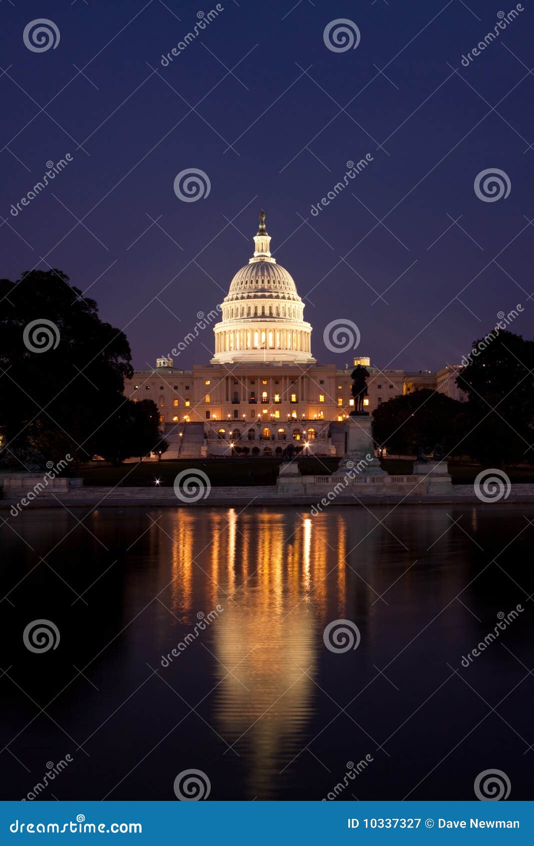 United States Capitol Building Stock Image - Image of nation, lights ...