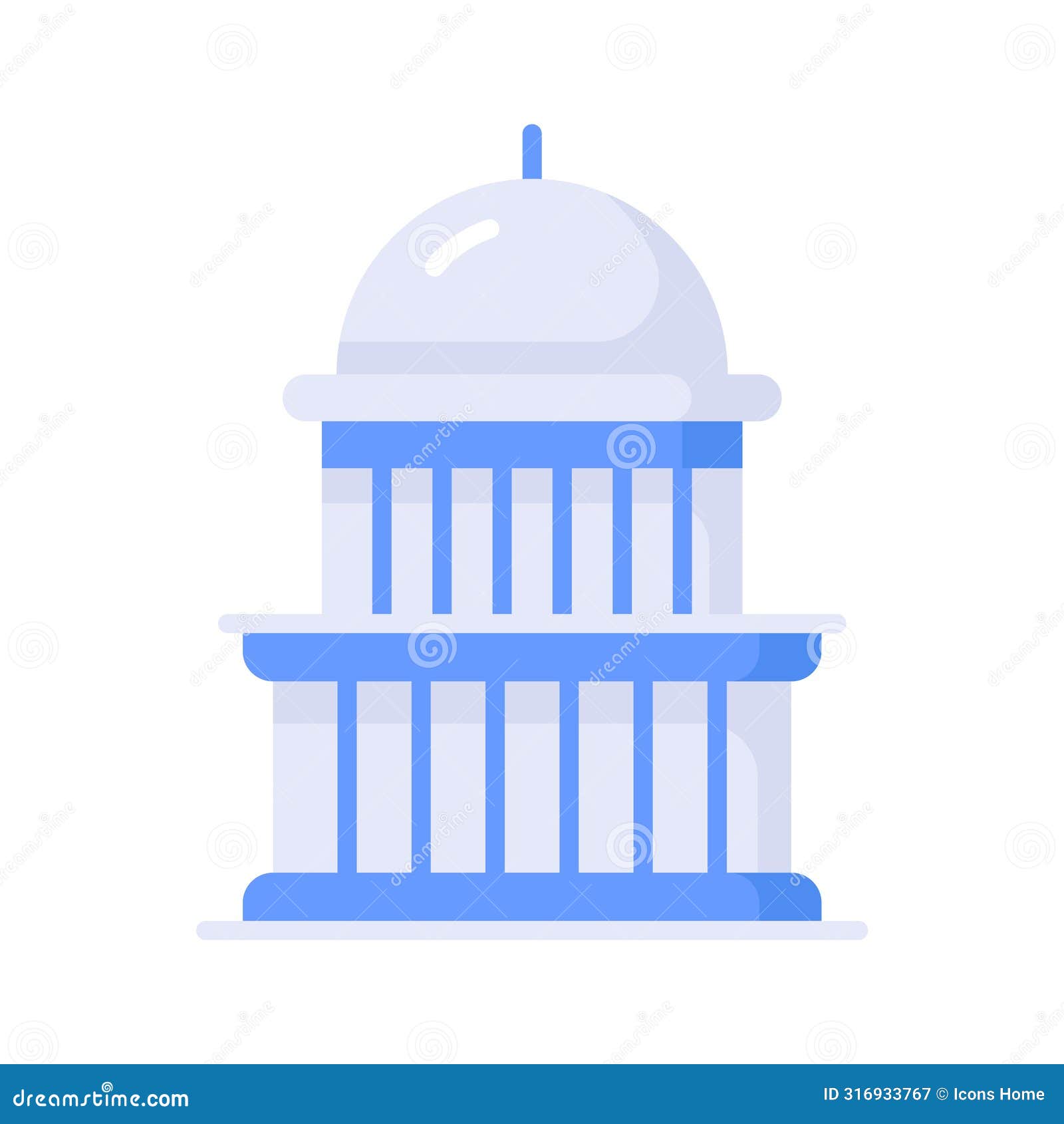 United States Capitol Building Vector Design, Premium Icon Stock Vector ...