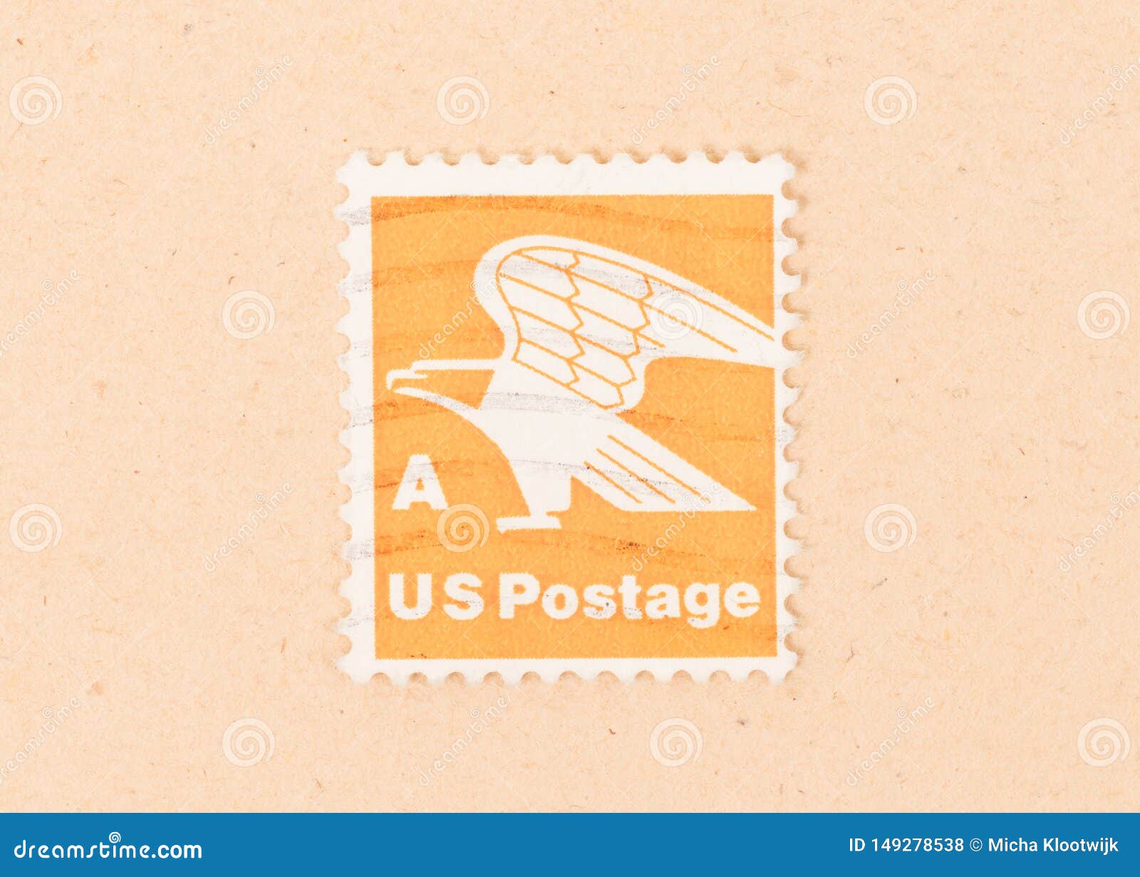 A Stamp Printed in the USA Shows the Eagle, Circa 1970 Editorial Stock ...