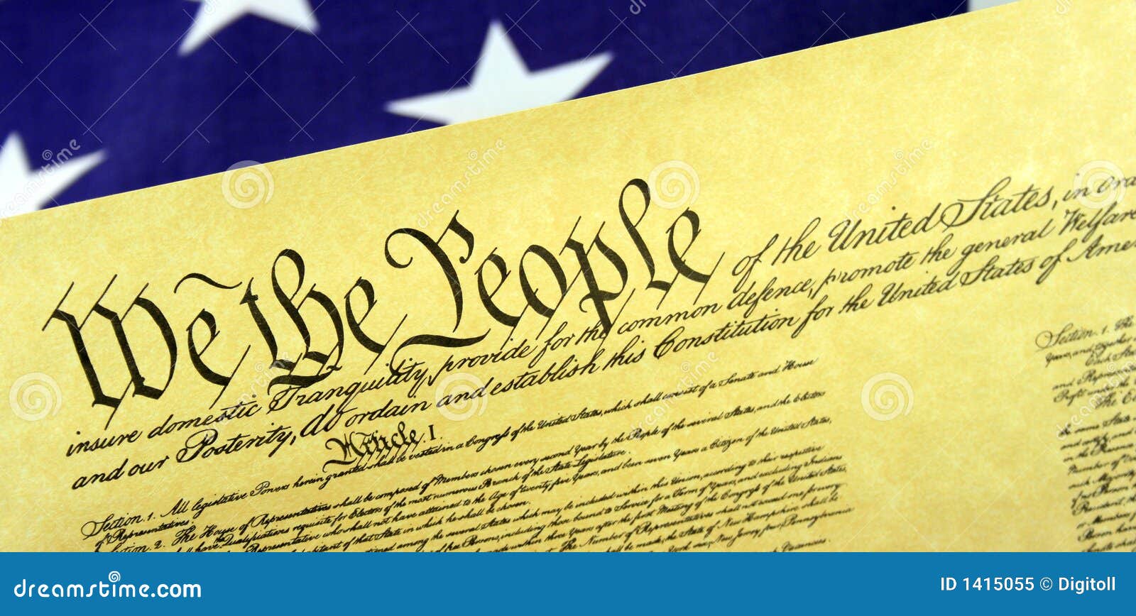 United States Constitution Royalty Free Stock Photo - Image: 1415055