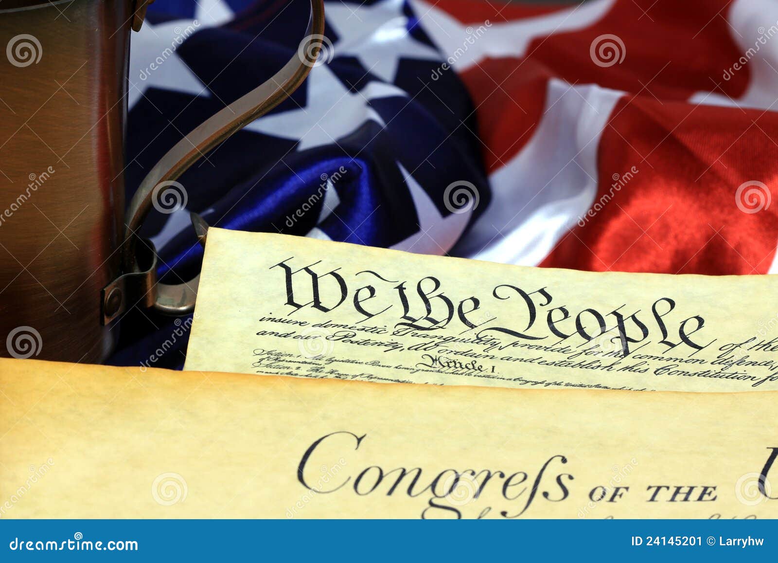 United States Constitution, we the People Stock Image - Image of ...