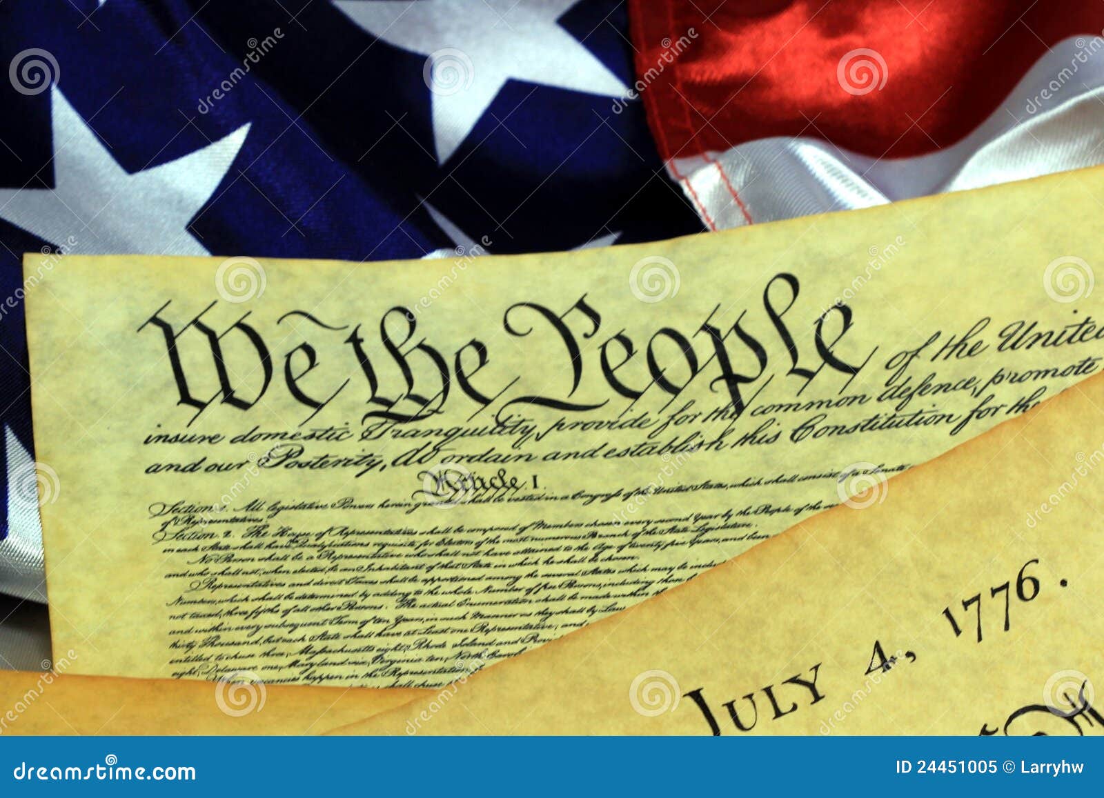 United States Constitution, we the People Stock Image - Image of ...