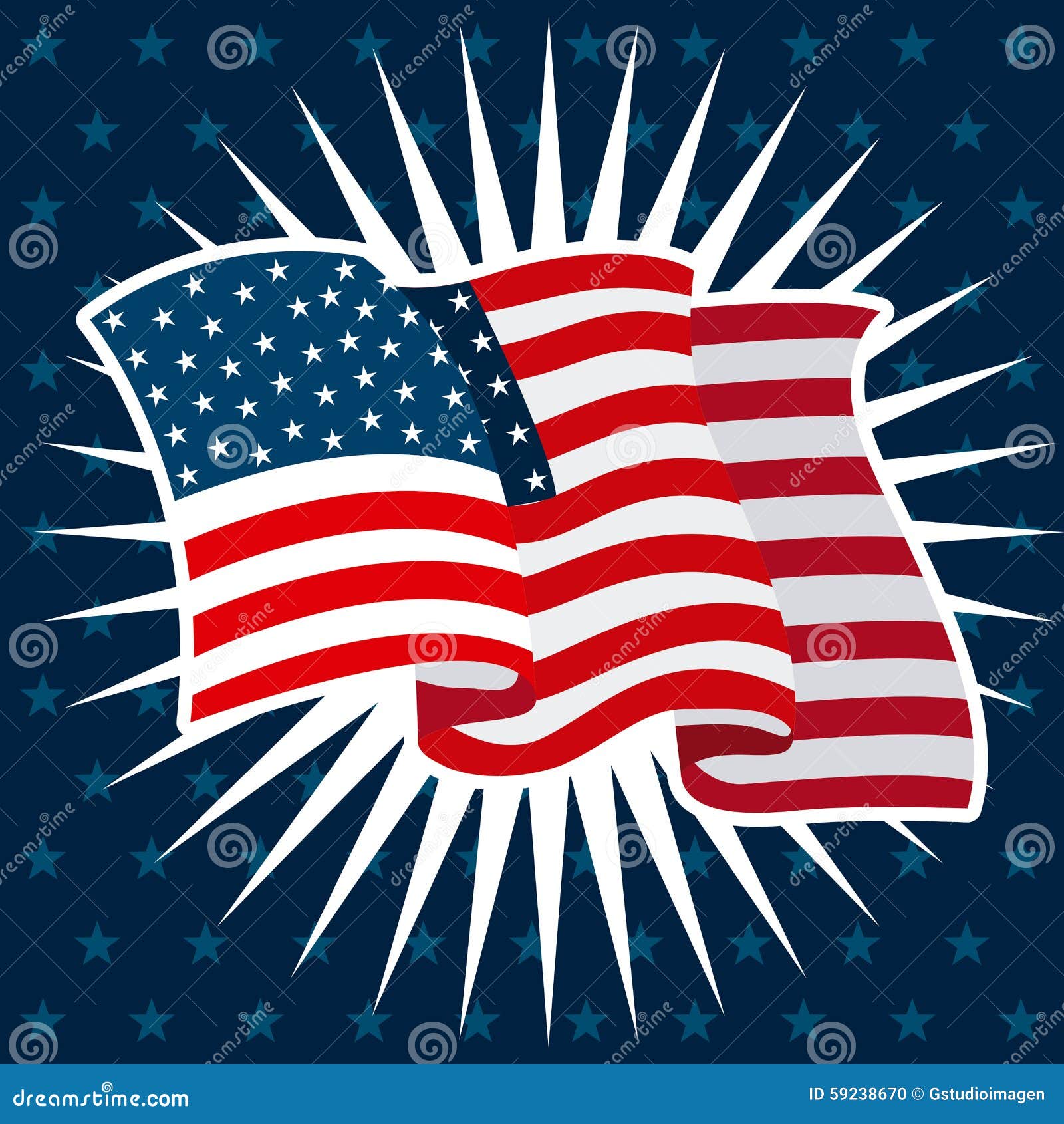 United states emblem stock vector. Illustration of states - 59238670