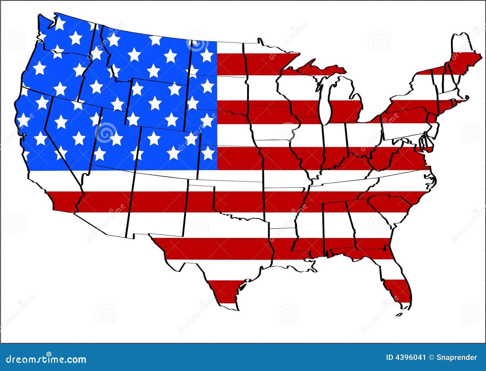 United States Overlay Outline