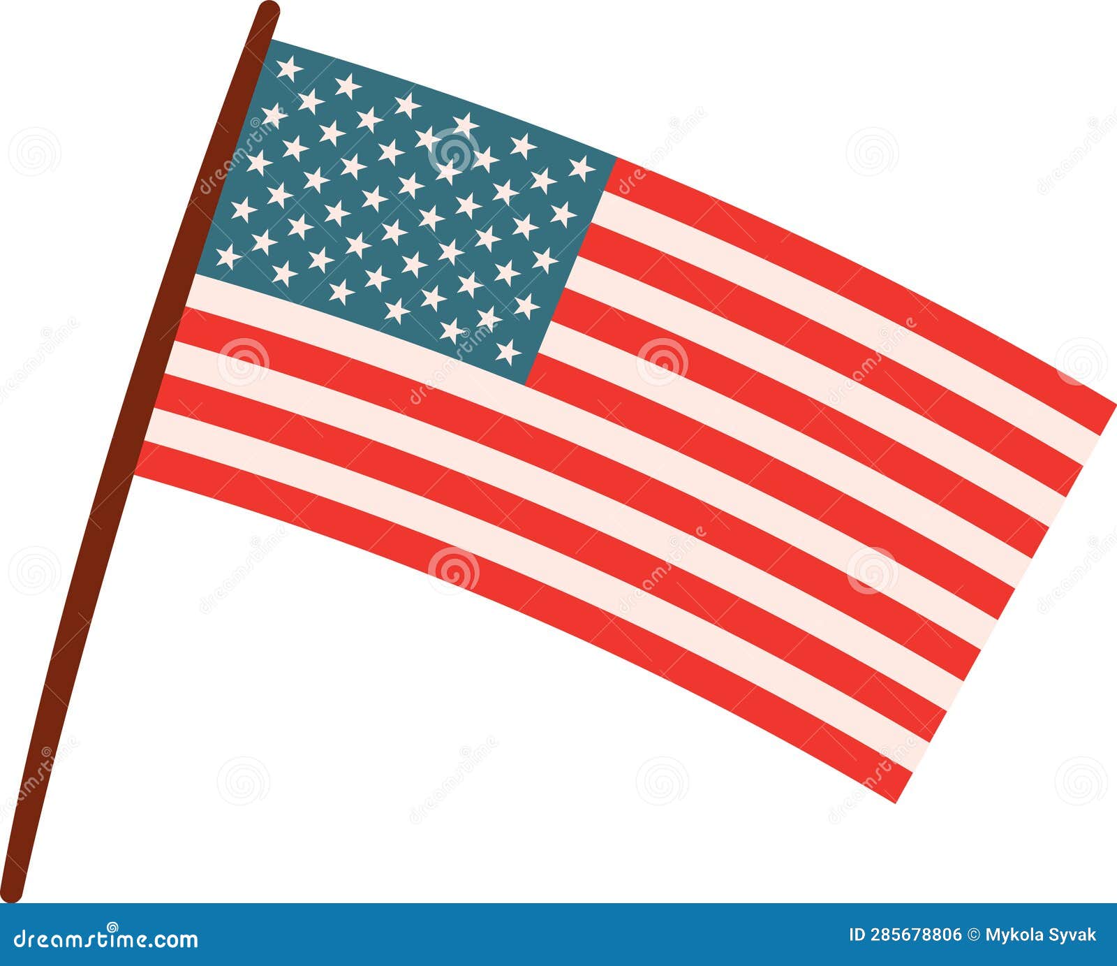 United States Flag stock vector. Illustration of united - 285678806