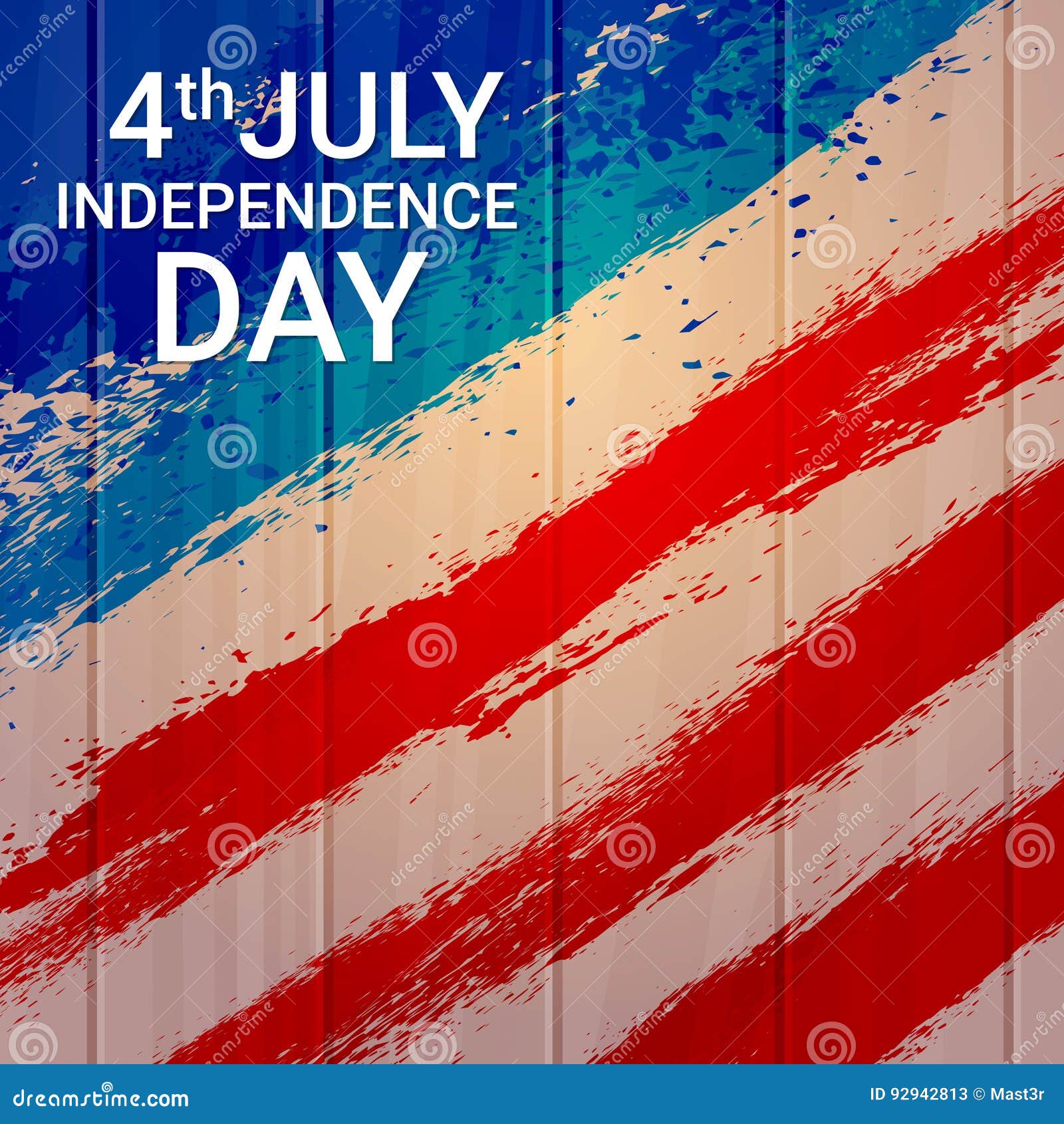United States Flag Wooden Texture Independence Day Holiday 4 July