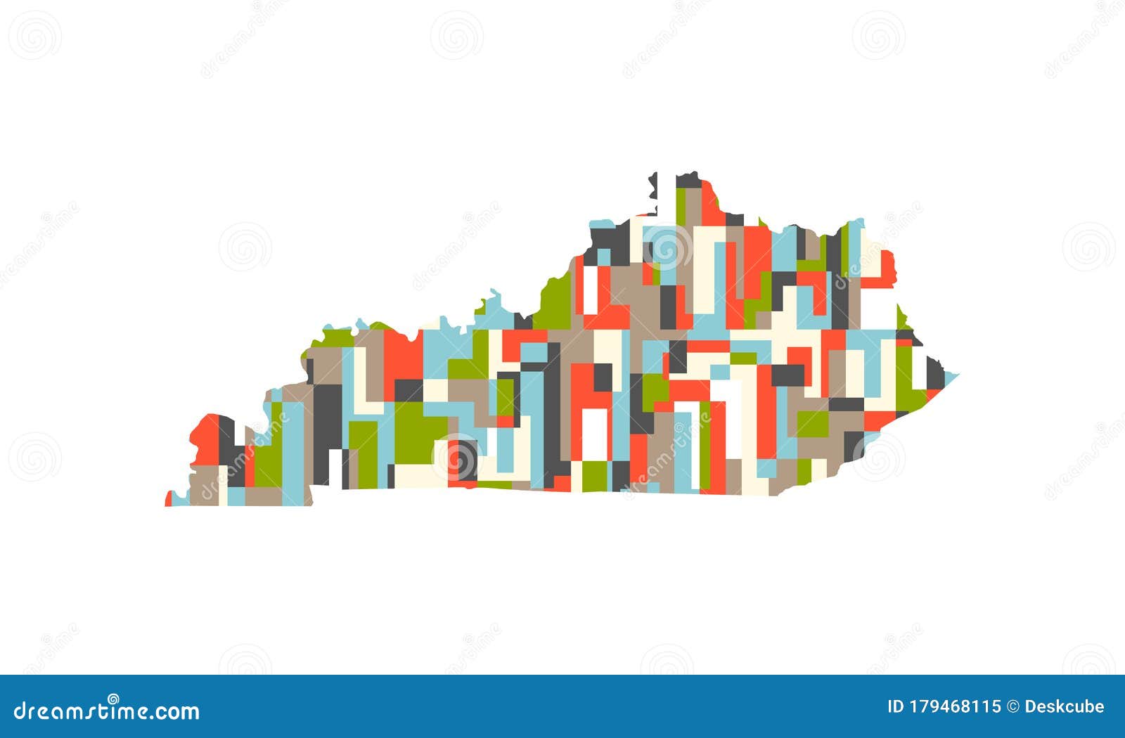 Kentucky Map. State And District Map Of Kentucky. Administrative And ...