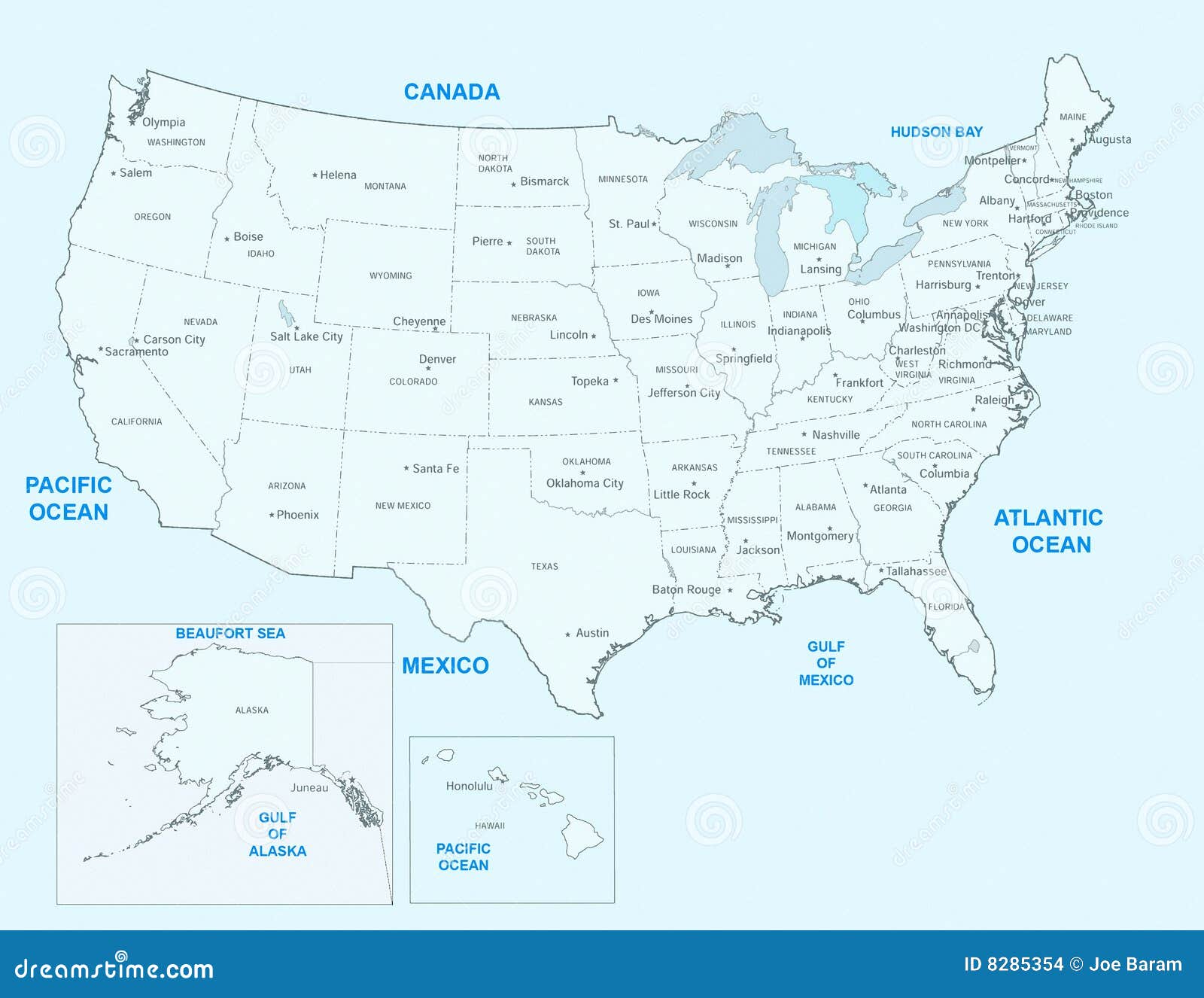 United States map stock illustration. Illustration of drawing - 8285354