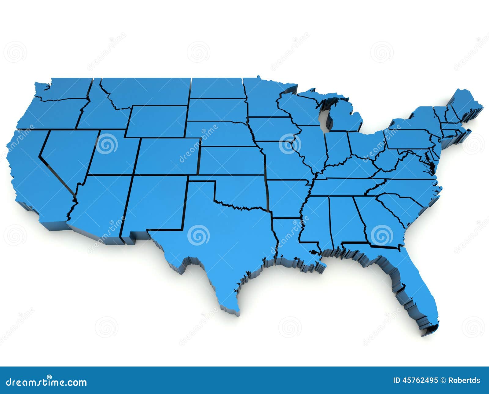 United States map stock illustration. Illustration of north - 45762495