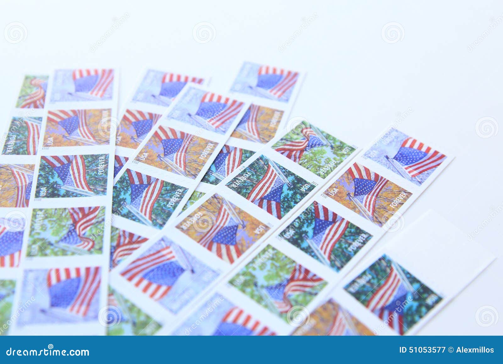United States Postage Stamp on White Background Stock Illustration ...