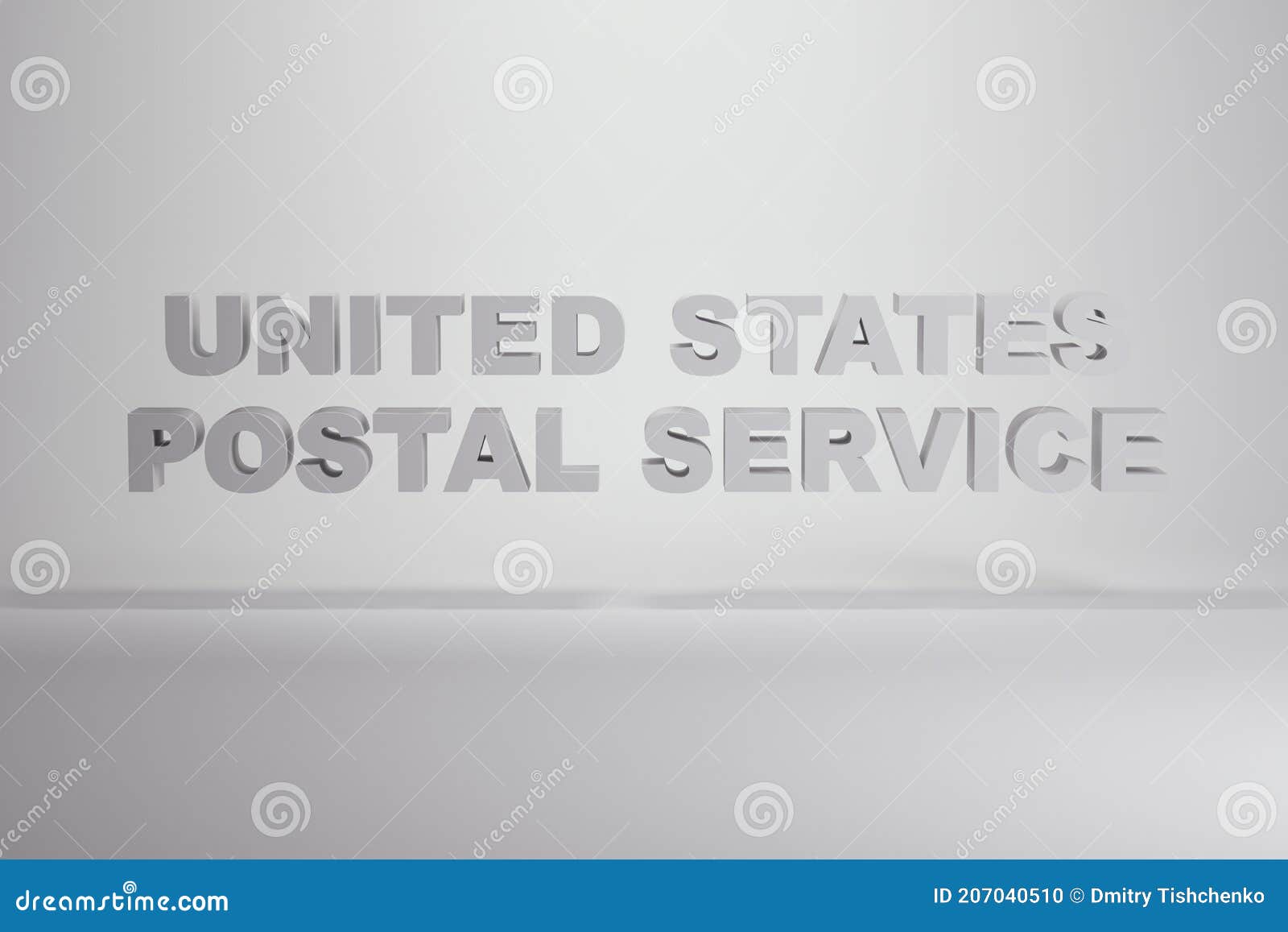 United States Postal Service Word Usps Stock Illustration ...