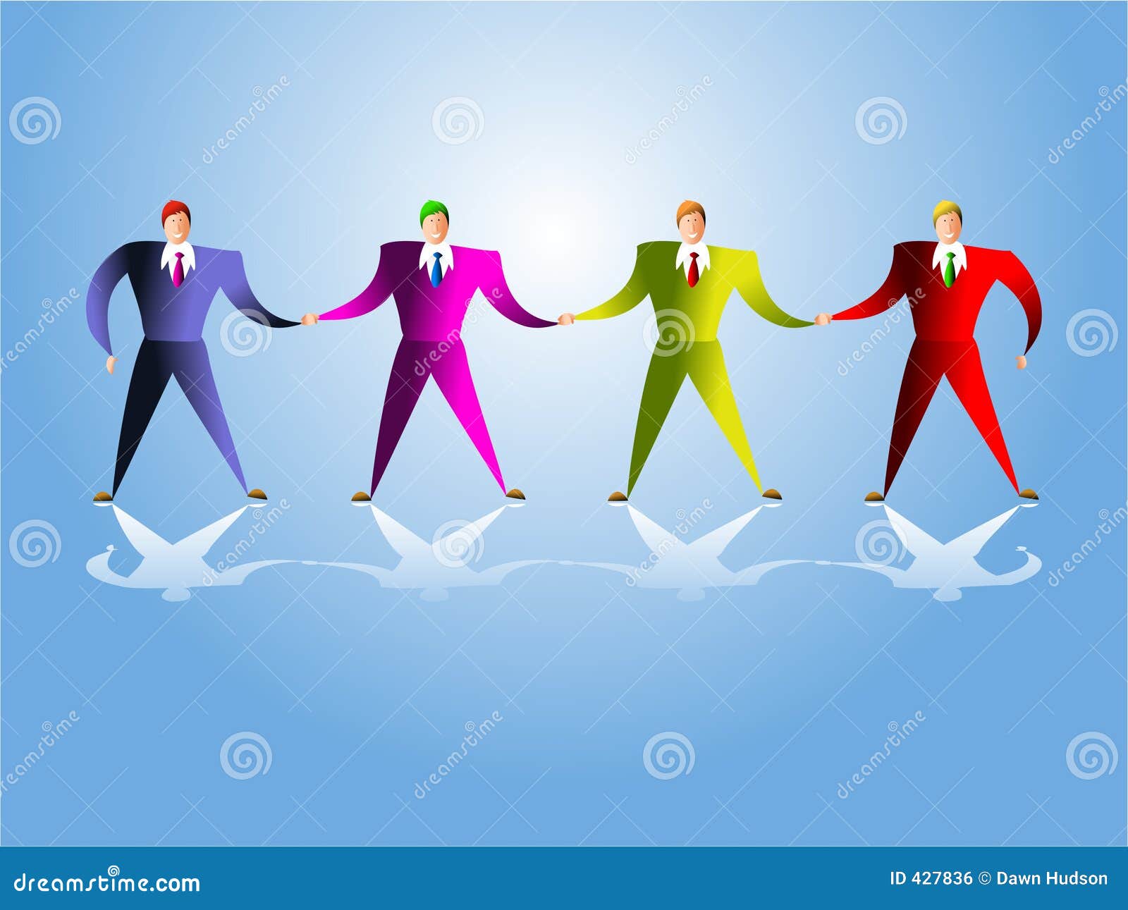 United team stock illustration. Illustration of businessmen - 427836