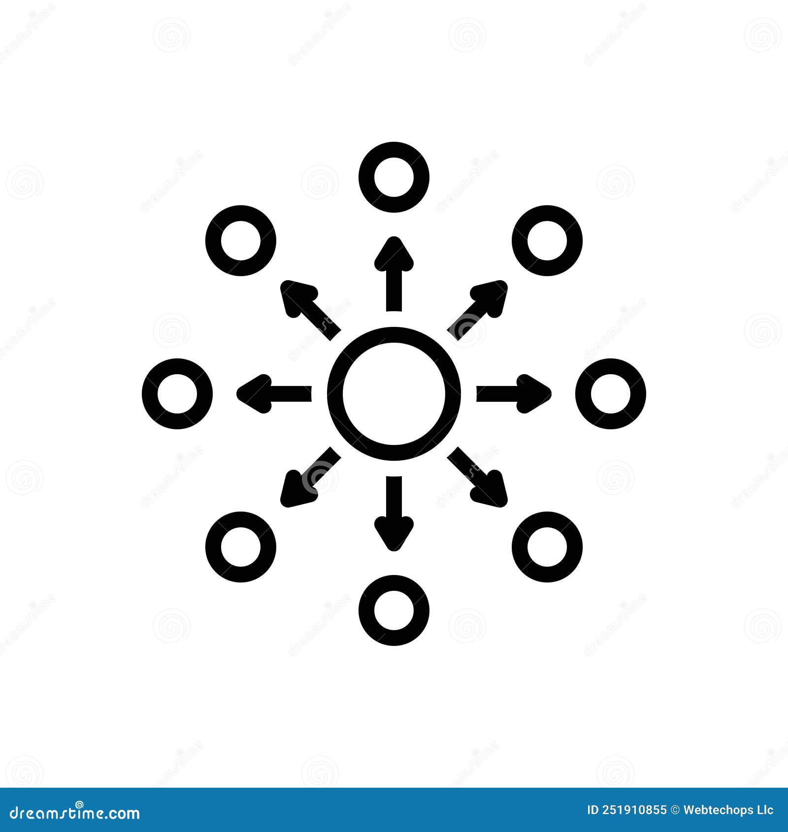 Black Line Icon for Unitmonad, Ace and Entity Stock Vector ...