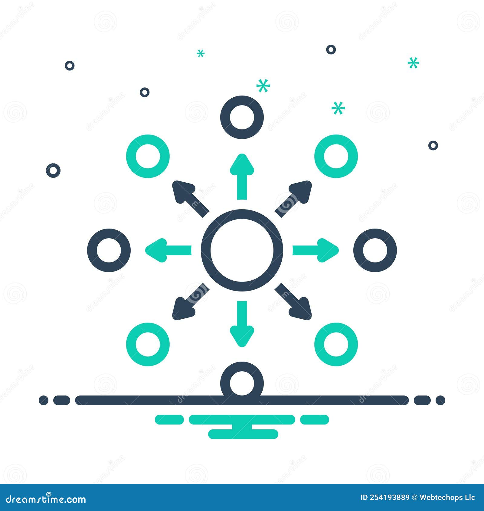 Mix Icon for Unitmonad, Ace and Entity Stock Illustration ...