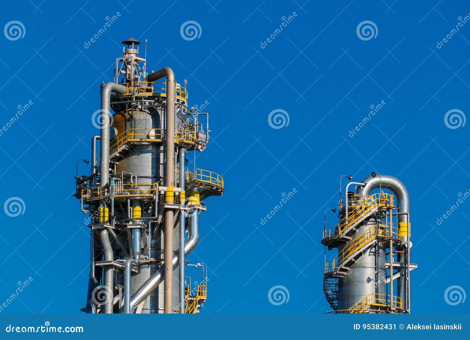 Units for Nitric Acid Production on Fertilizer Plant Stock Image ...