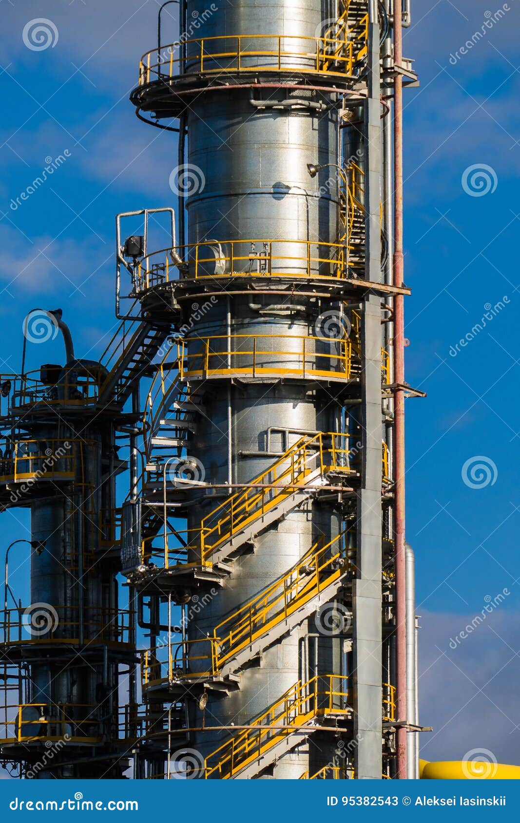 Units for Nitric Acid Production on Fertilizer Plant Stock Image ...