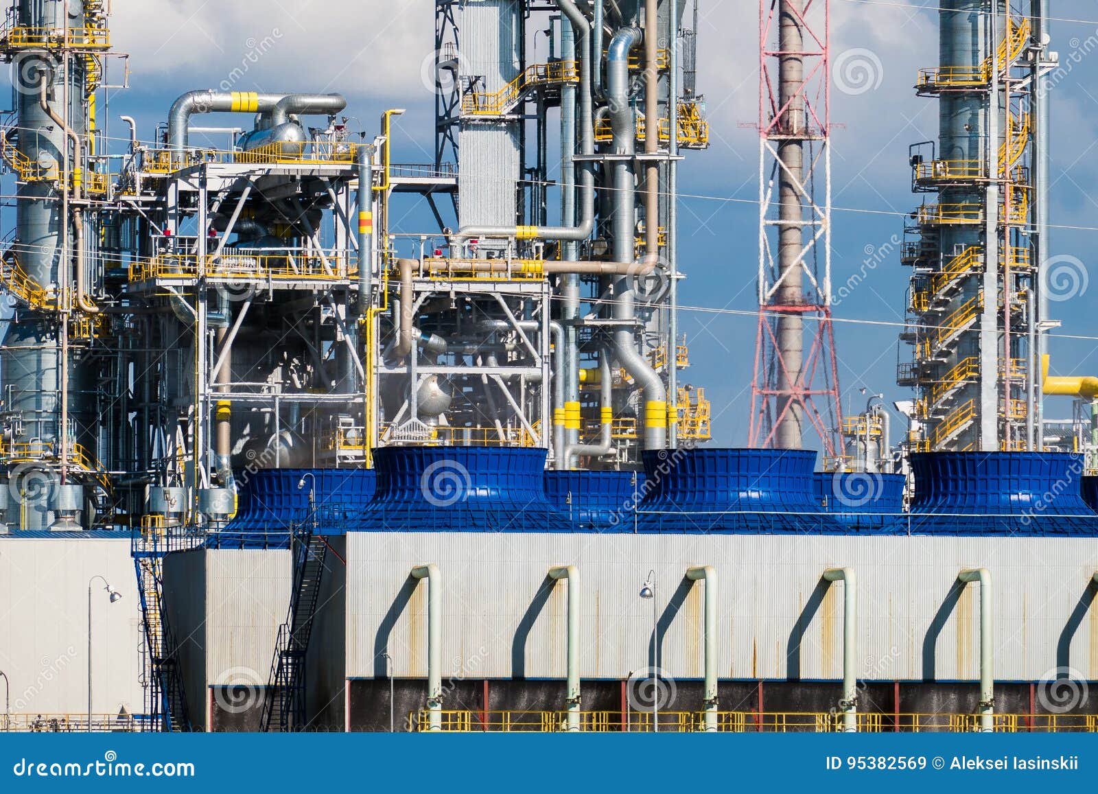 Units for Nitric Acid Production on Fertilizer Plant Stock Image ...