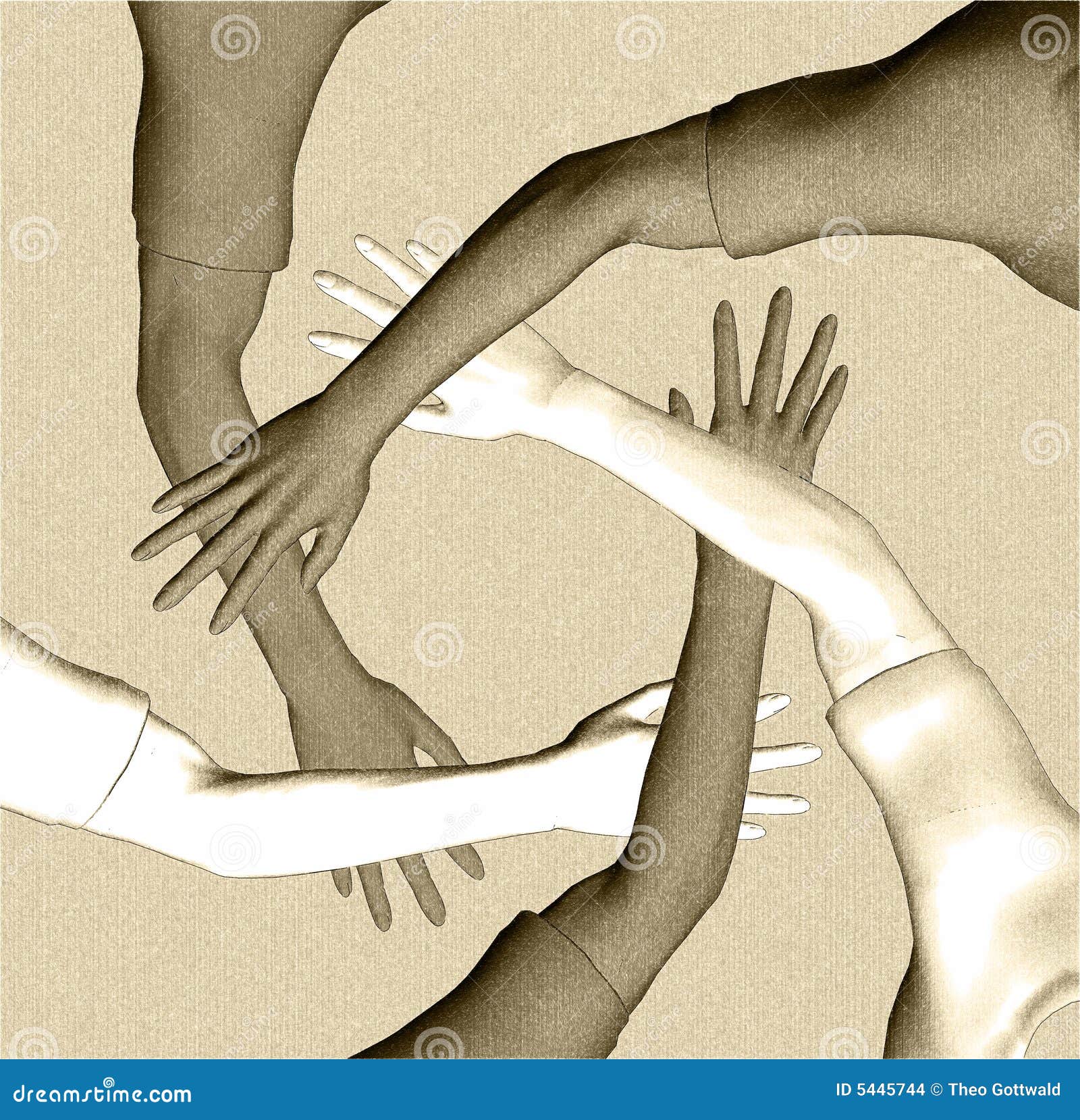 Unity stock illustration. Illustration of support, diversity - 5445744