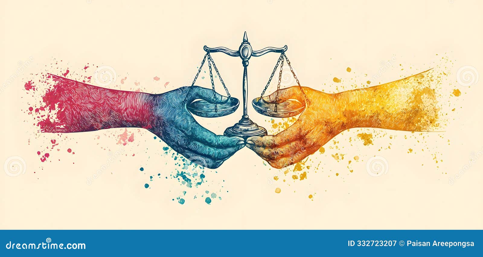 Unity and Balance: a Symbol of Justice through Intertwined Stock ...