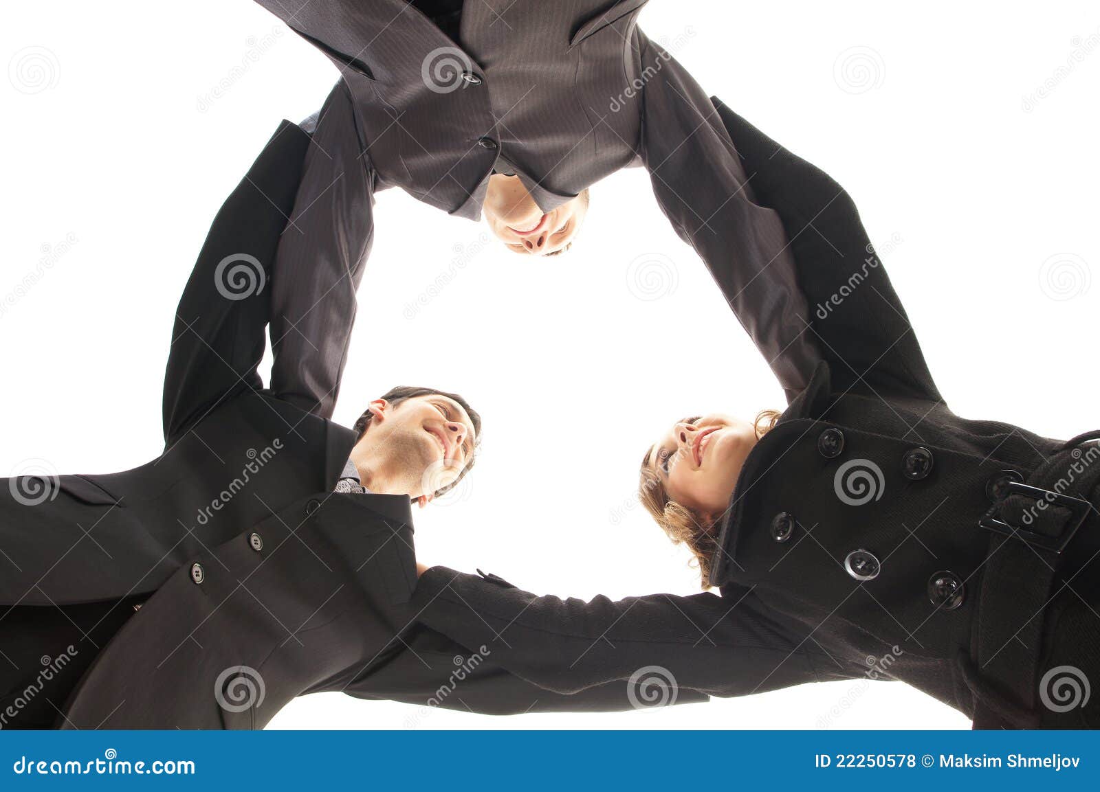 Unity of Business People Over White Background Stock Photo - Image of ...