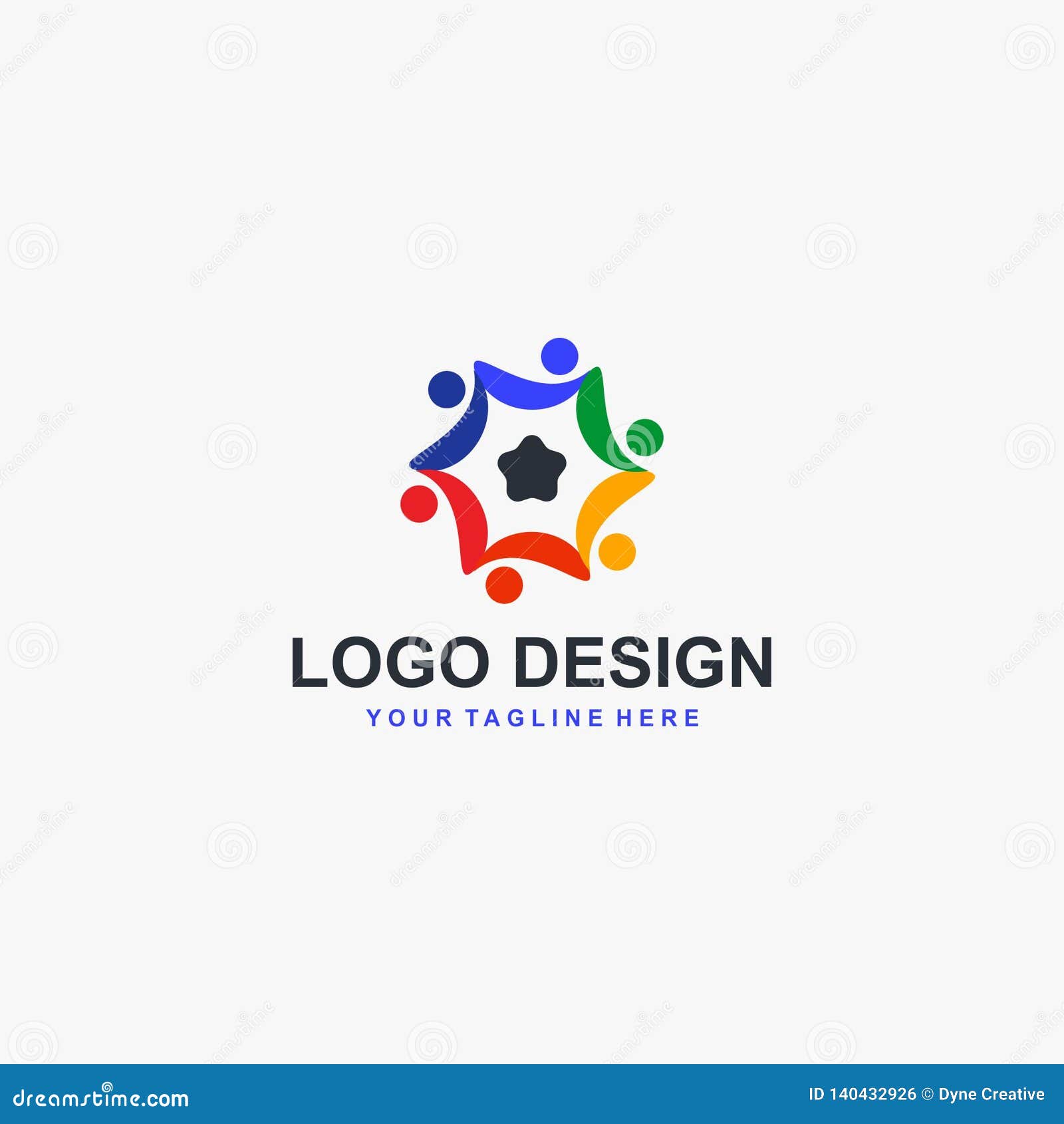 Unity Charity Group Logo Design Vector Stock Vector - Illustration of ...