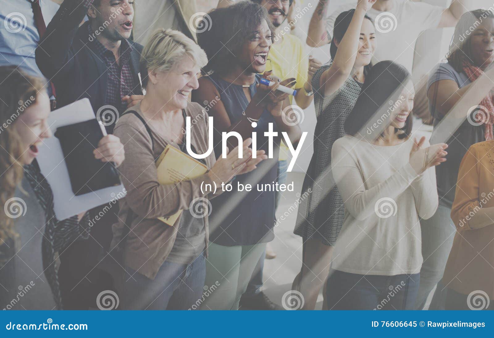 Unity Community Connection Cooperation Team Concept Stock Image - Image ...