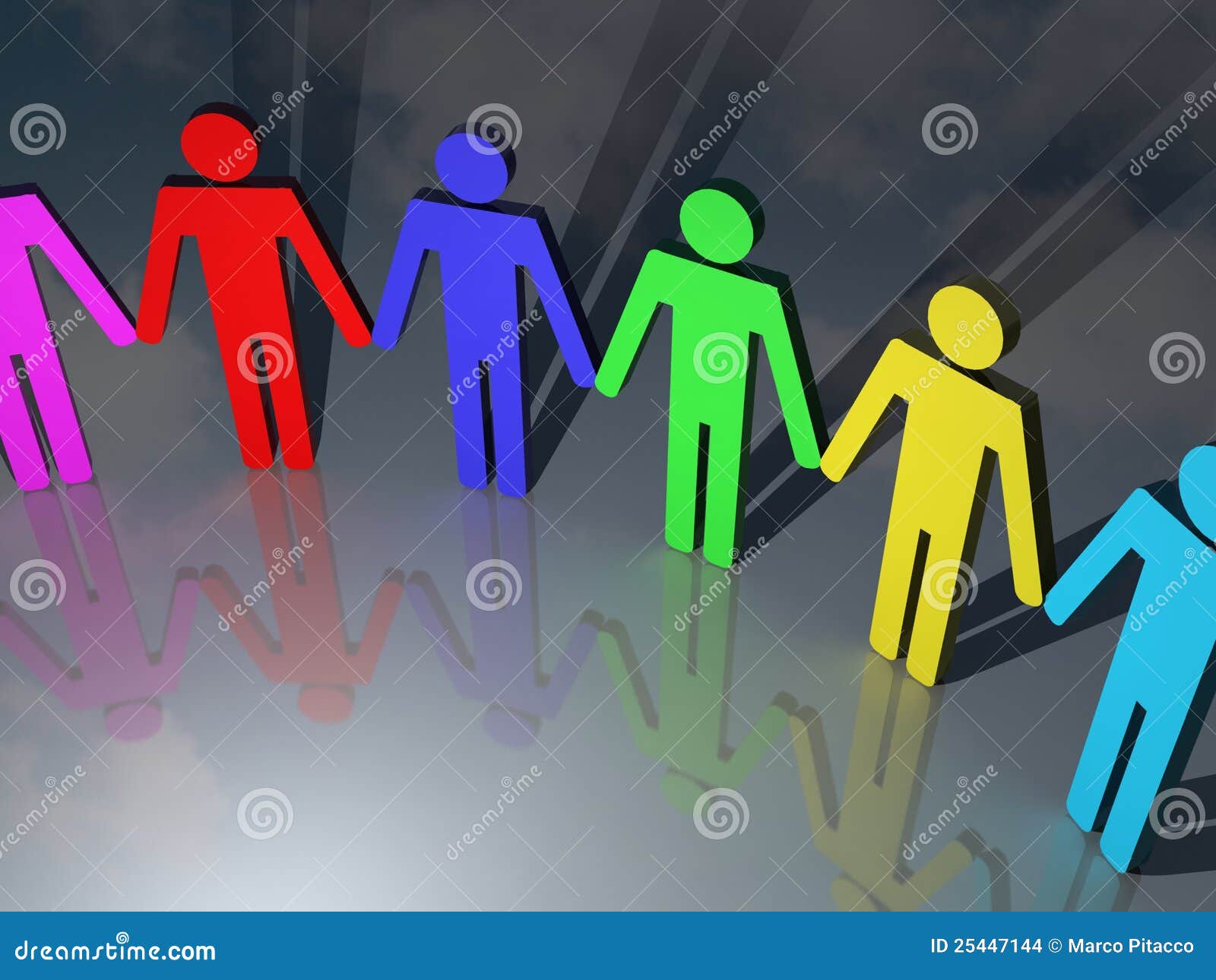 Unity concept stock illustration. Illustration of friend - 25447144