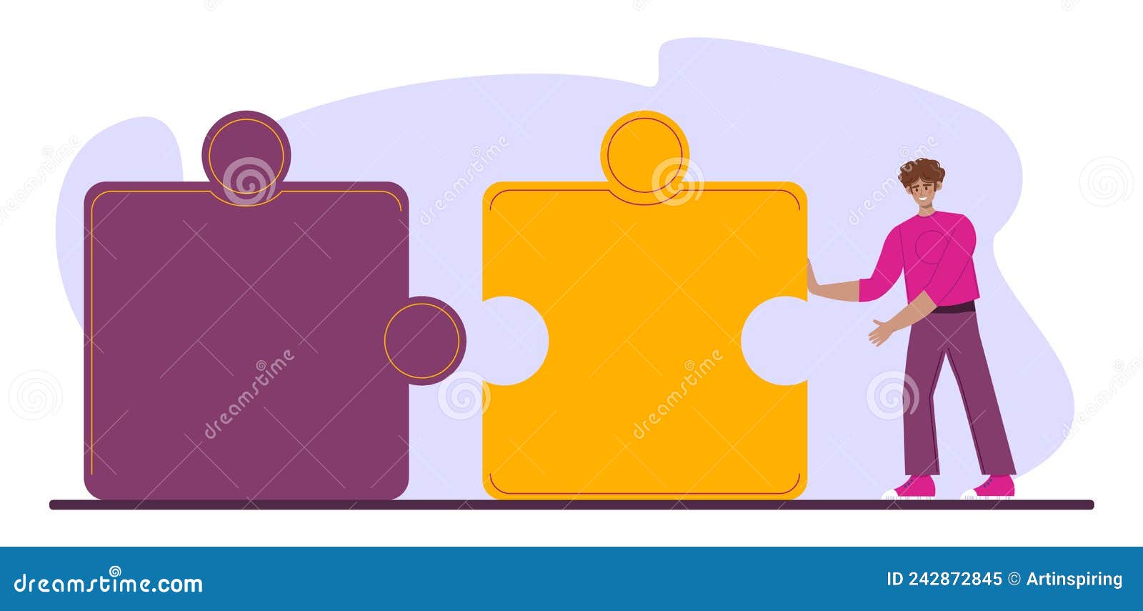 Unity Concept. Different People Unite Together. Join Hands And Pieces ...