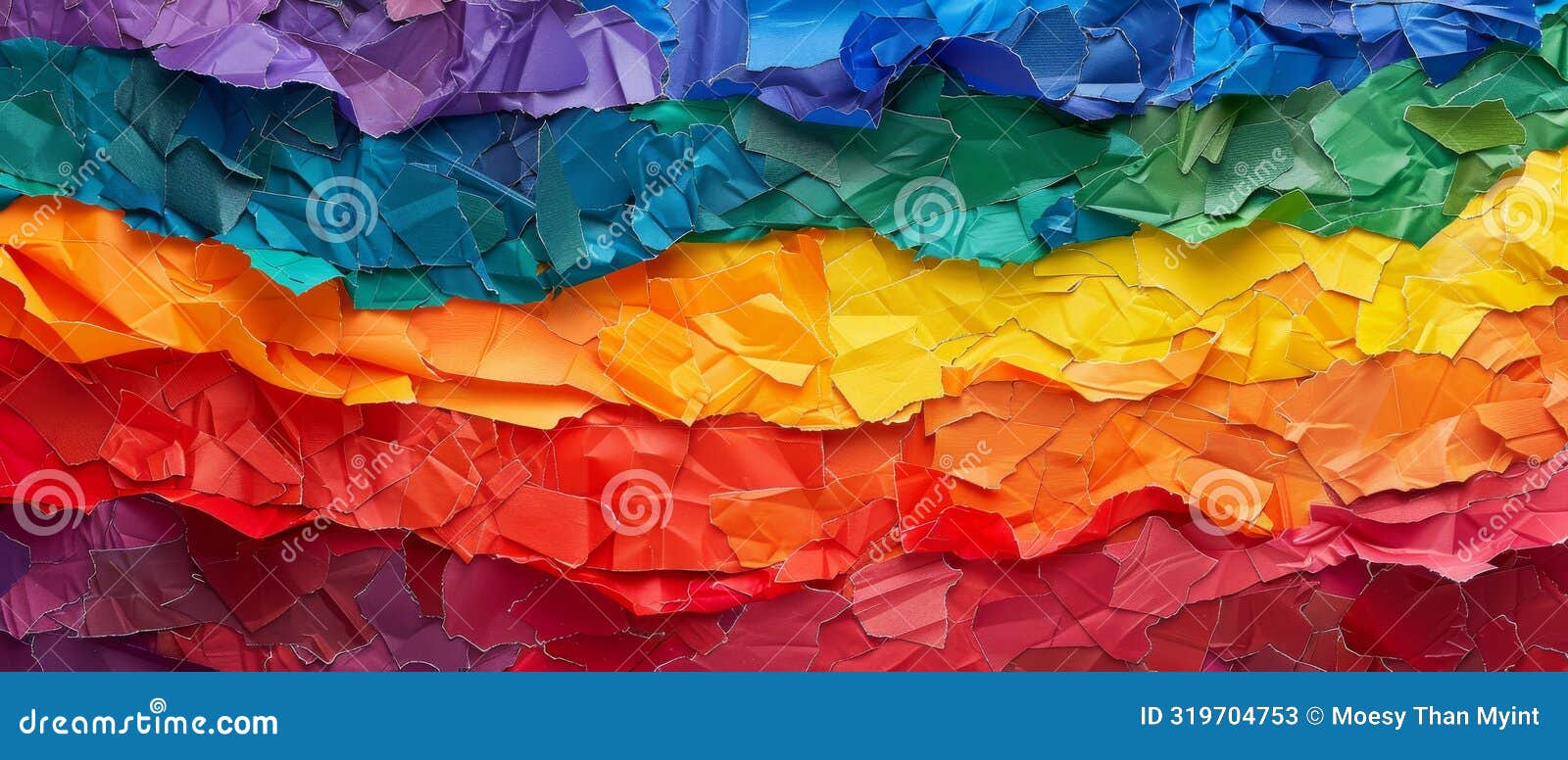 Unity in Diversity - Artistic Pride Flag Collage Banner Background ...